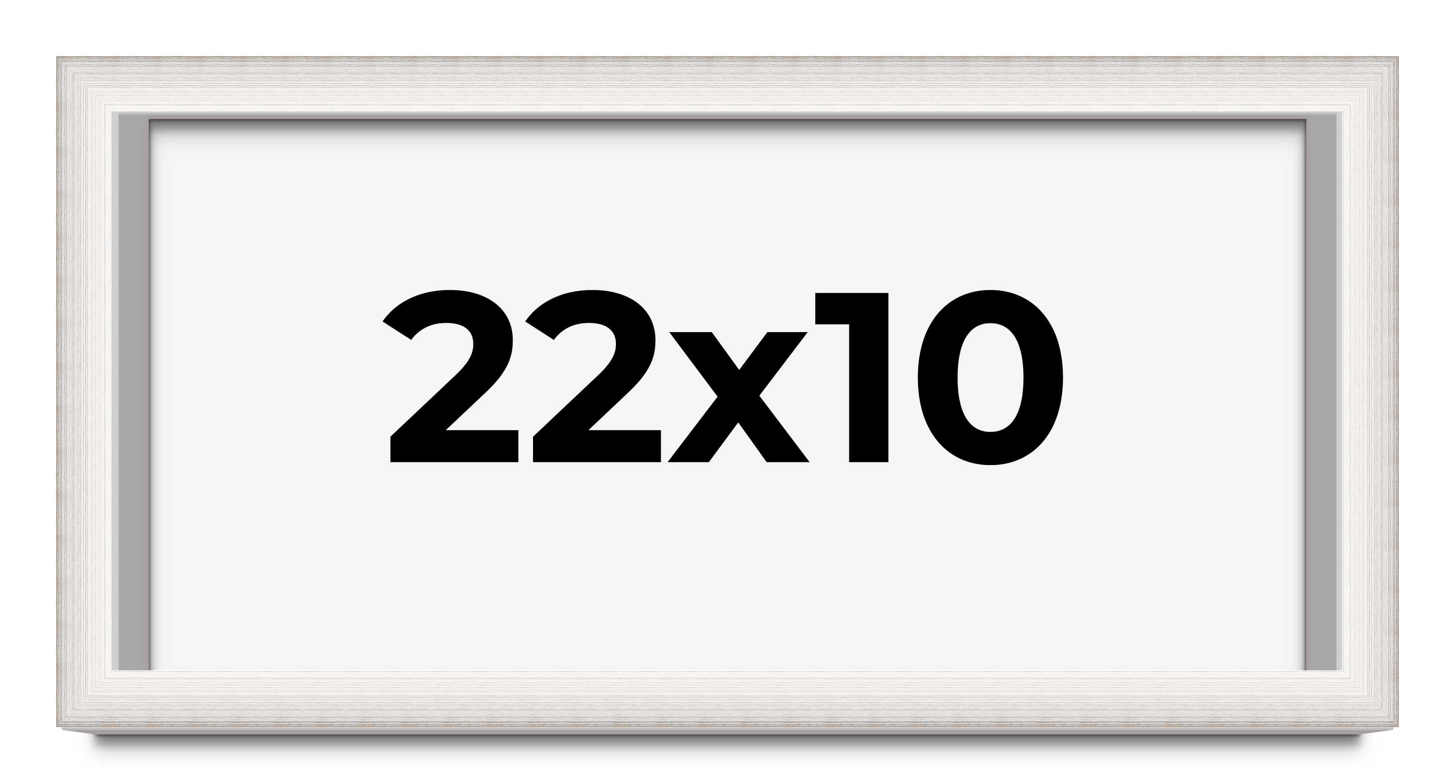 22x10 Shadow Box Silver Brushed Striped Display Frame | 1.625 Inches ...
