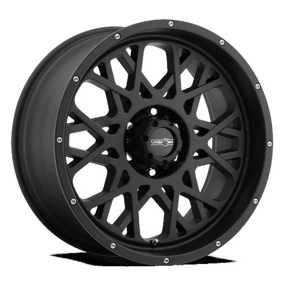 22x10 Vision 412 Rocker Satin Black Wheel 6x5.5 (-19mm) - Walmart.com