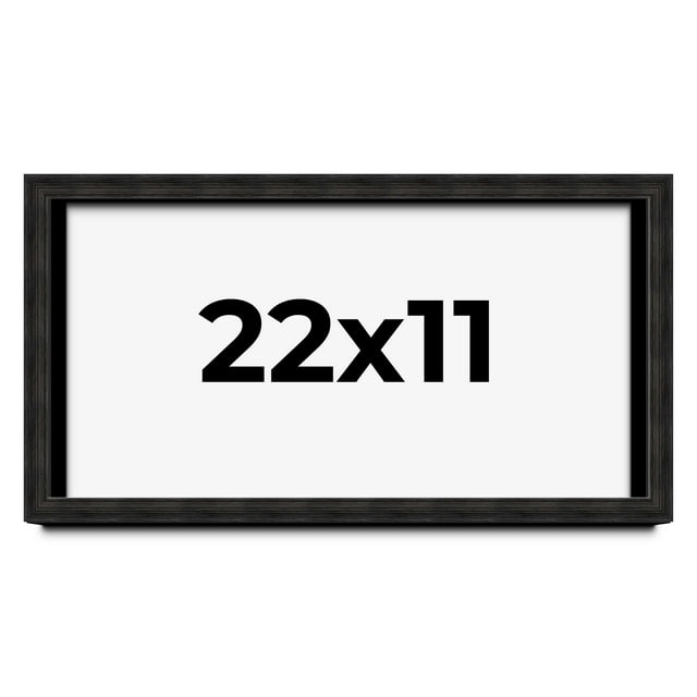 22x11 Shadow Box Black Rustic Barnwood Display Frame | 1.125 Inch Deep ...
