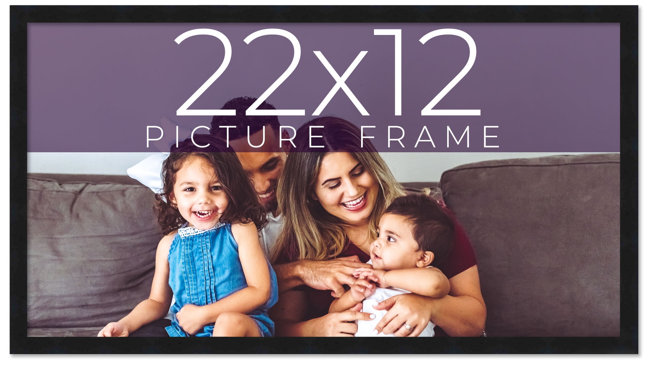 22x12 Frame Black Real Wood Picture Frame Width 0.75 inches | Interior ...