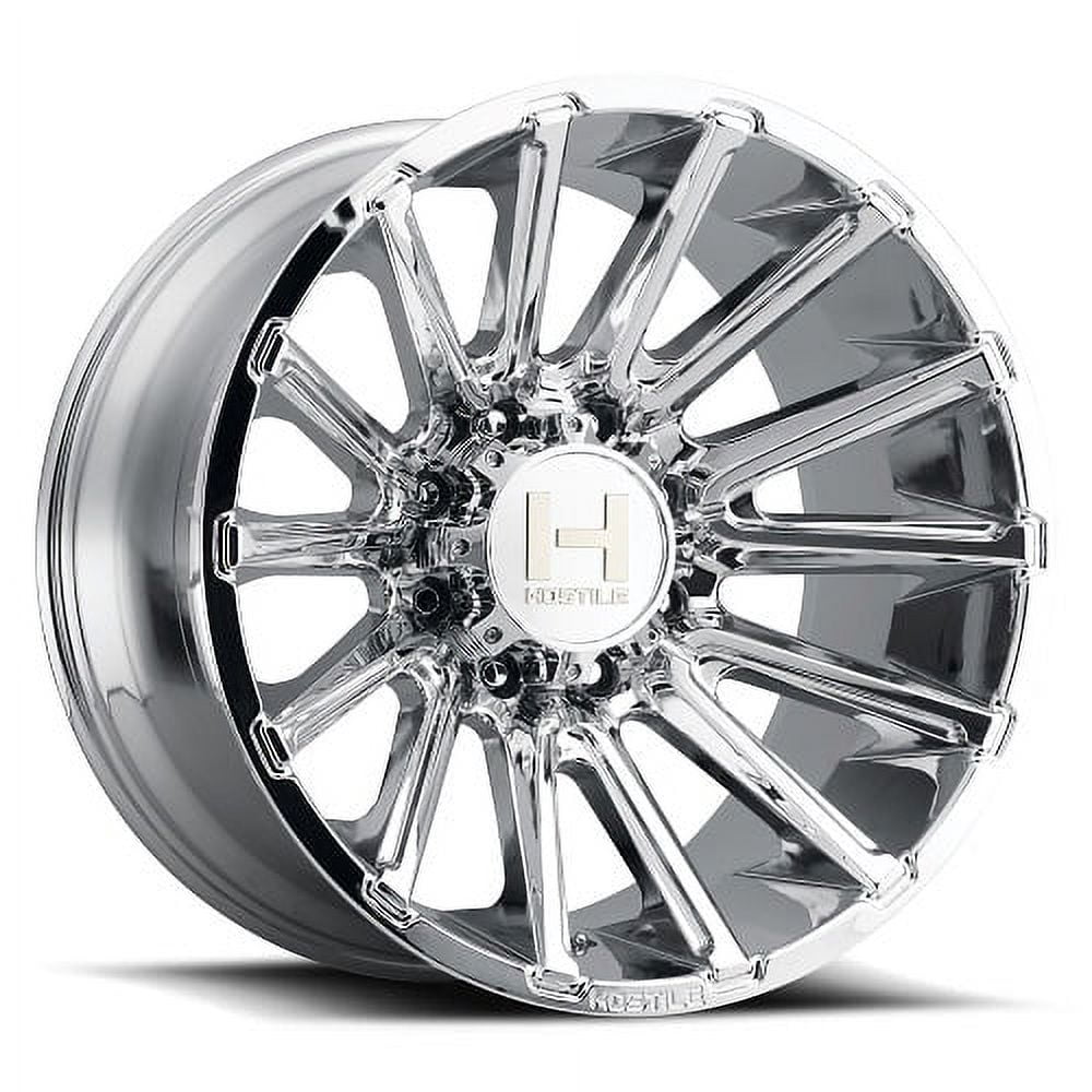22x12 Hostile H123 Typhoon Armor Plated (Chrome) Wheel 8x6.5 (-44mm ...