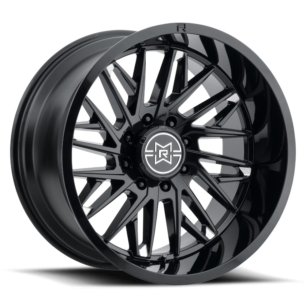 22x12 Method MR801 Raised Gloss Black Milled Wheel 8x170 (-40mm ...