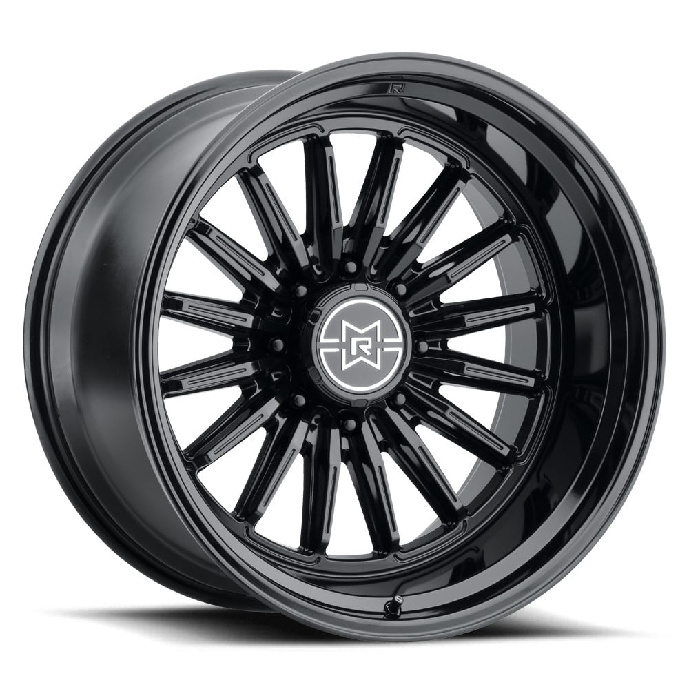 22x12 Method MR803 Raised Gloss Black Wheel 8x170 (-40mm) - Walmart.com
