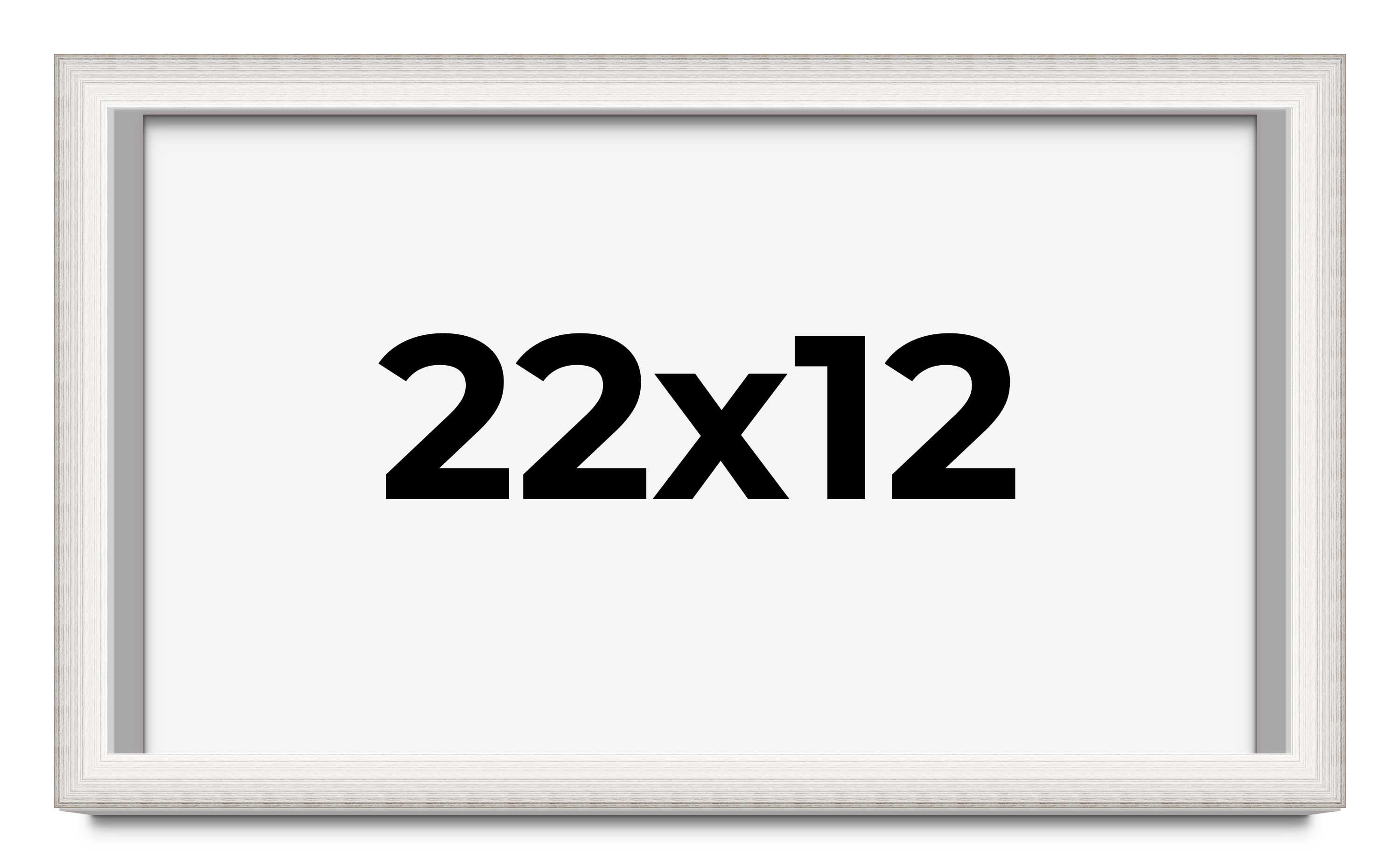 22x12 Shadow Box Silver Brushed Striped Display Frame | 1.625 Inches ...