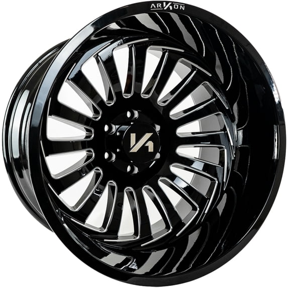 22x14 Black Milled Wheel Arkon Offroad Alexander ARK-III (Proper ...