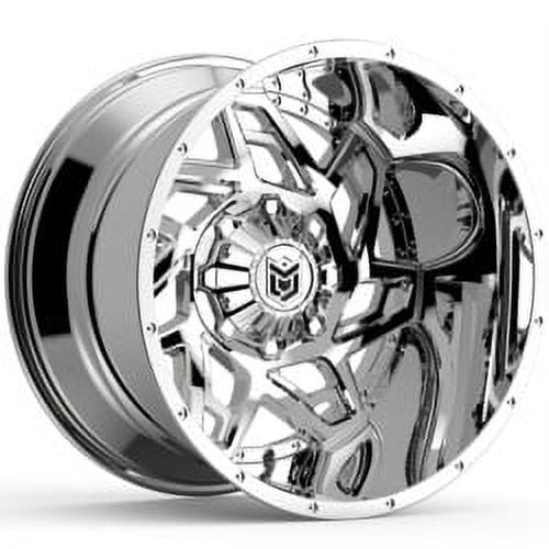 22x14 Dropstars 652V Chrome Wheel 6x135/6x5.5 (-76mm) - Walmart.com