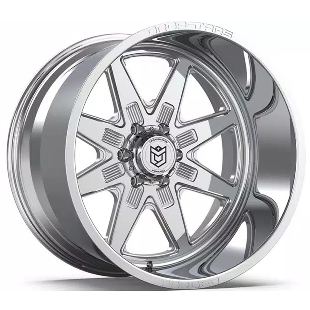 22x14 Dropstars F61P1 Forged Full Polished Wheel 8x6.5 -76 - Walmart.com