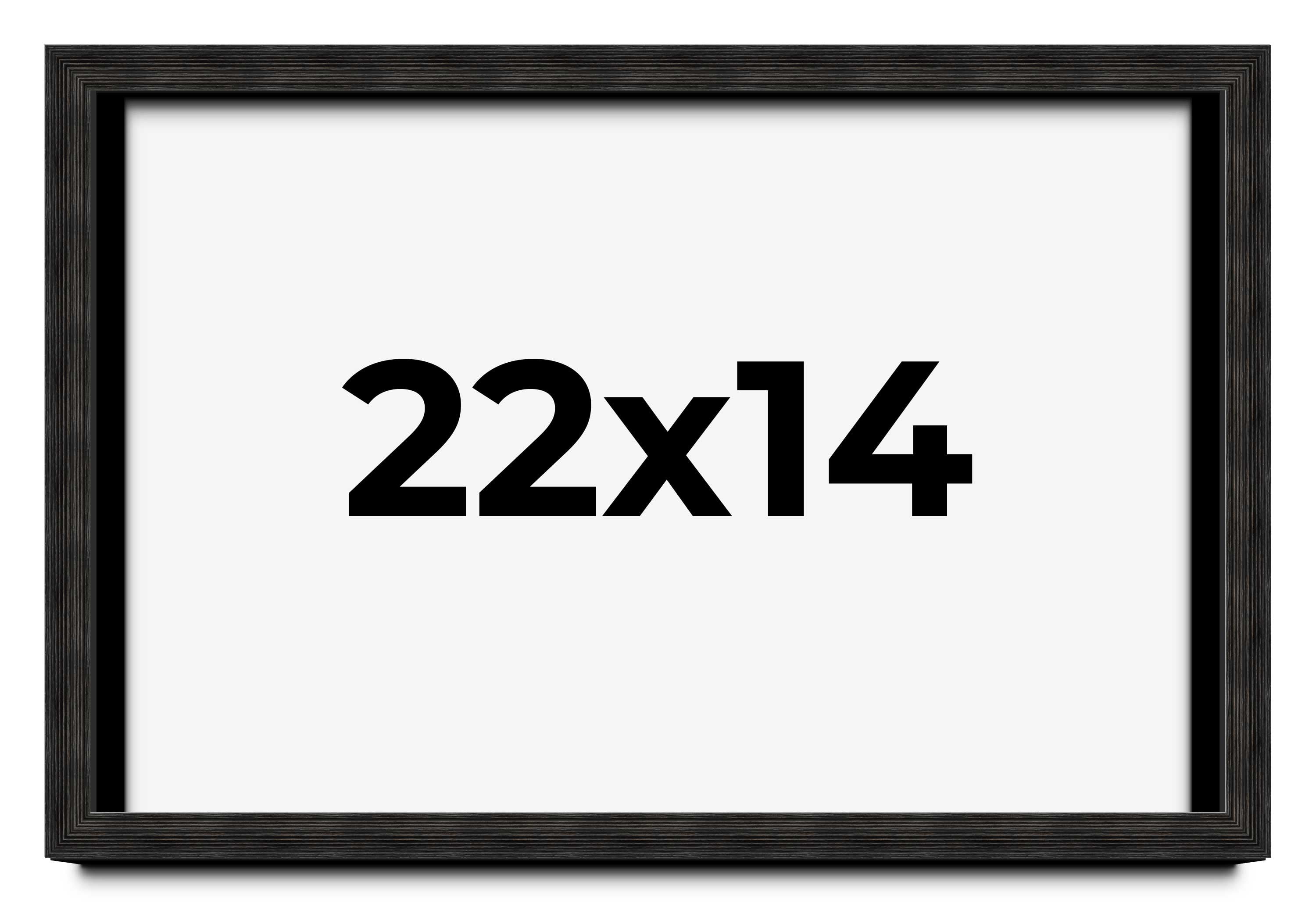 22x14 Shadow Box Black Rustic Barnwood Display Frame | 1.125 Inch Deep ...