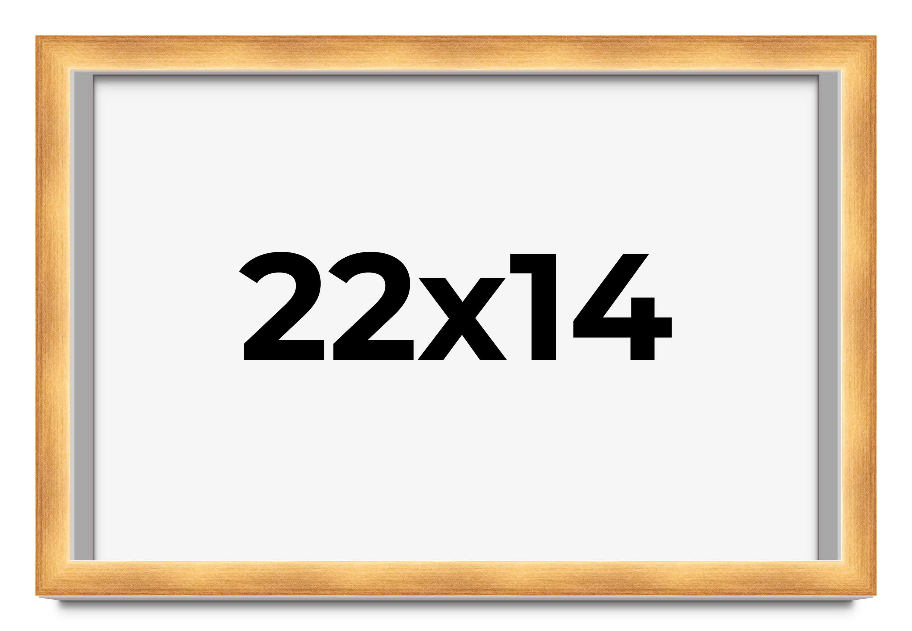 22x14 Shadow Box Bronze Cross-Brushed Display Frame | 1.625 Inches Deep ...