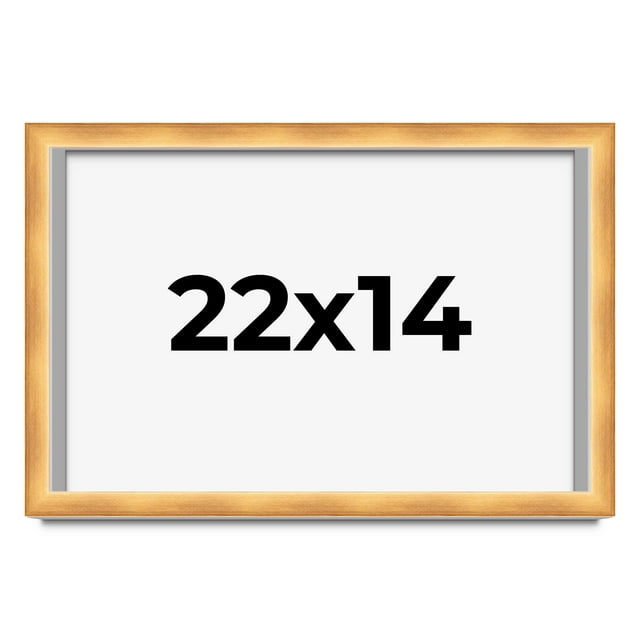 22x14 Shadow Box Bronze Cross-Brushed Display Frame | 1.625 Inches Deep ...