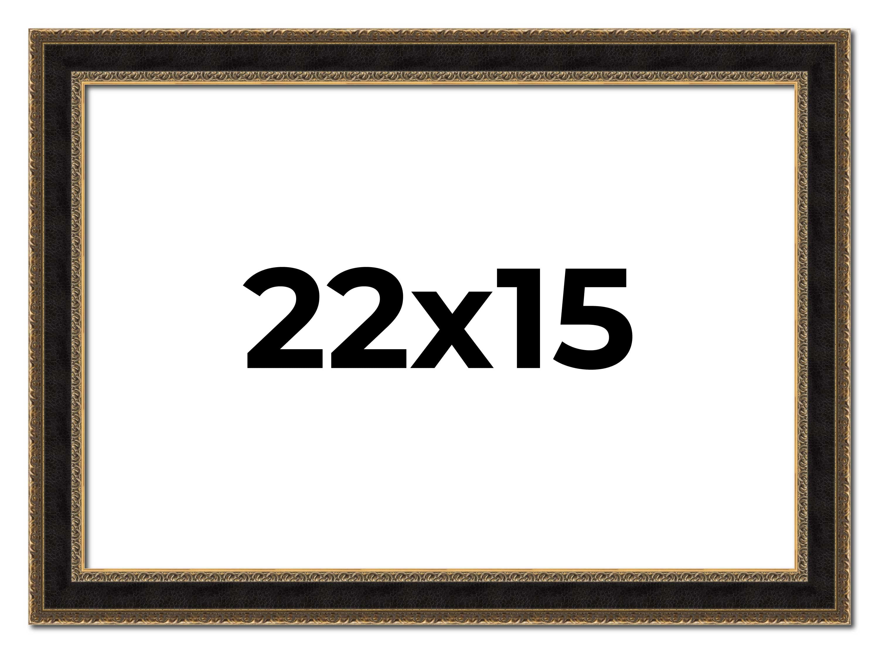 22x15 Frame Gold Antique Vintage Sold Wood Picture Frame | 1.75 Inch ...