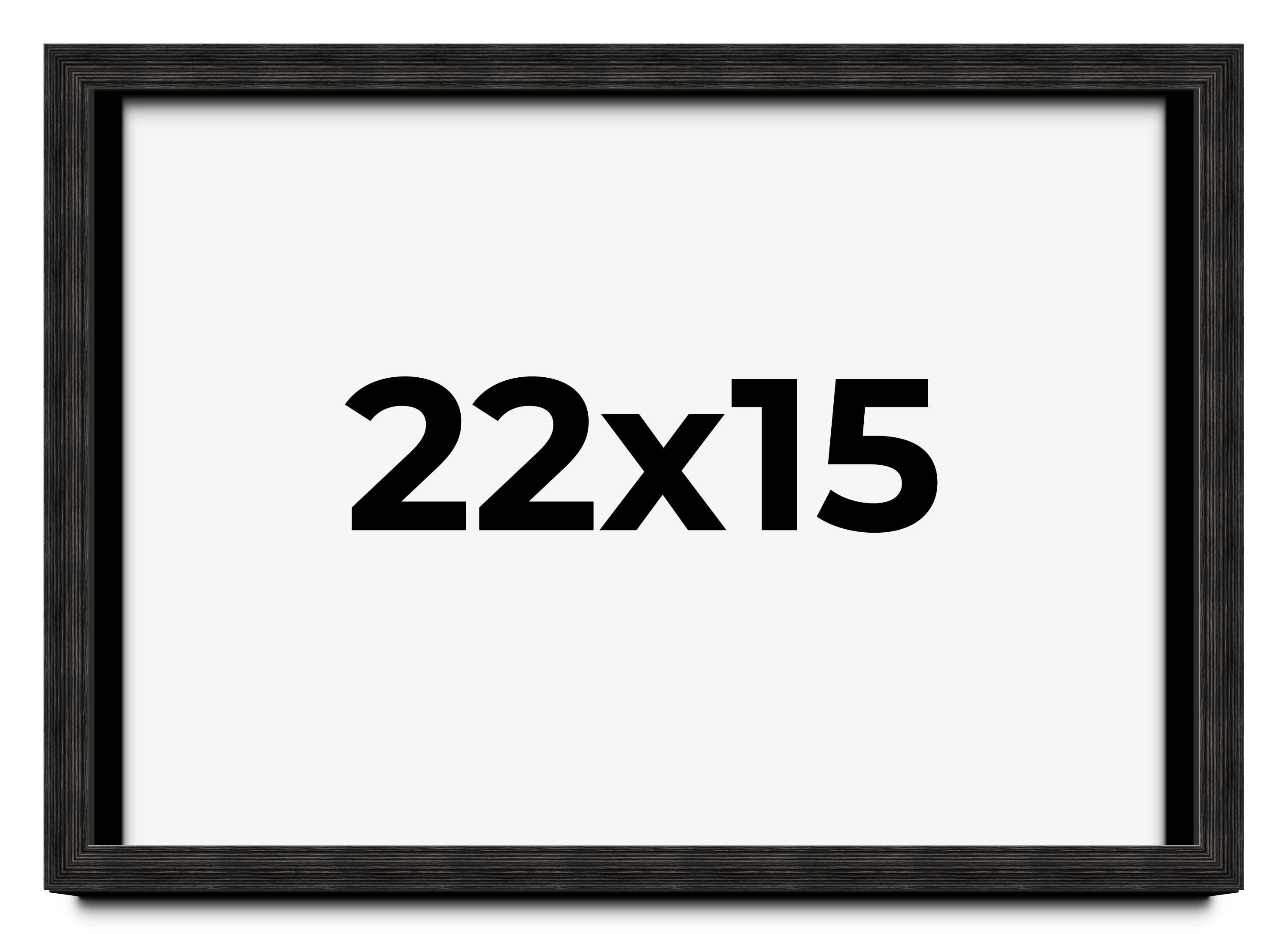 22x15 Shadow Box Black Rustic Barnwood Display Frame | 1.125 Inch Deep ...