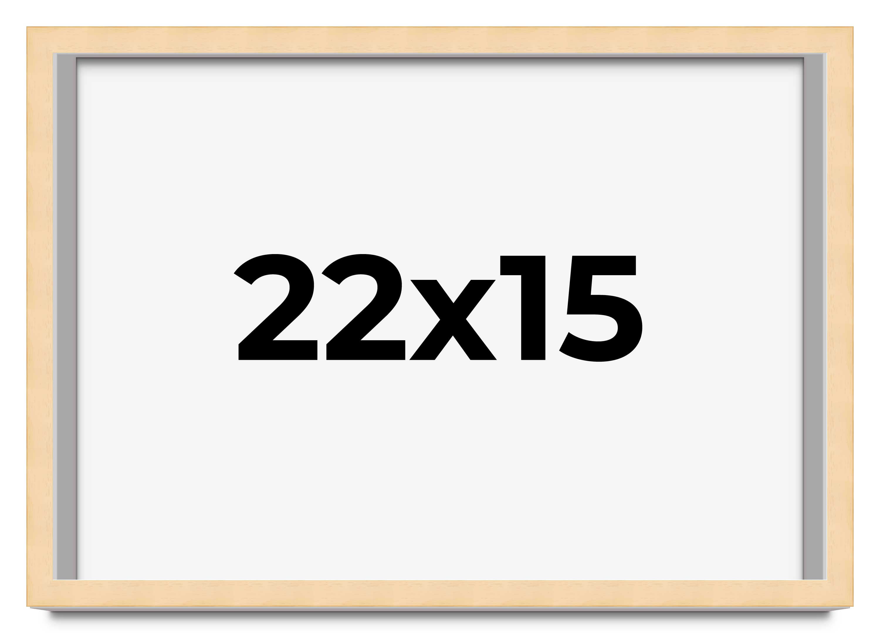 22x15 Shadow Box Frame Brown | 0.875 Inches Deep Real Wood Contemporary ...