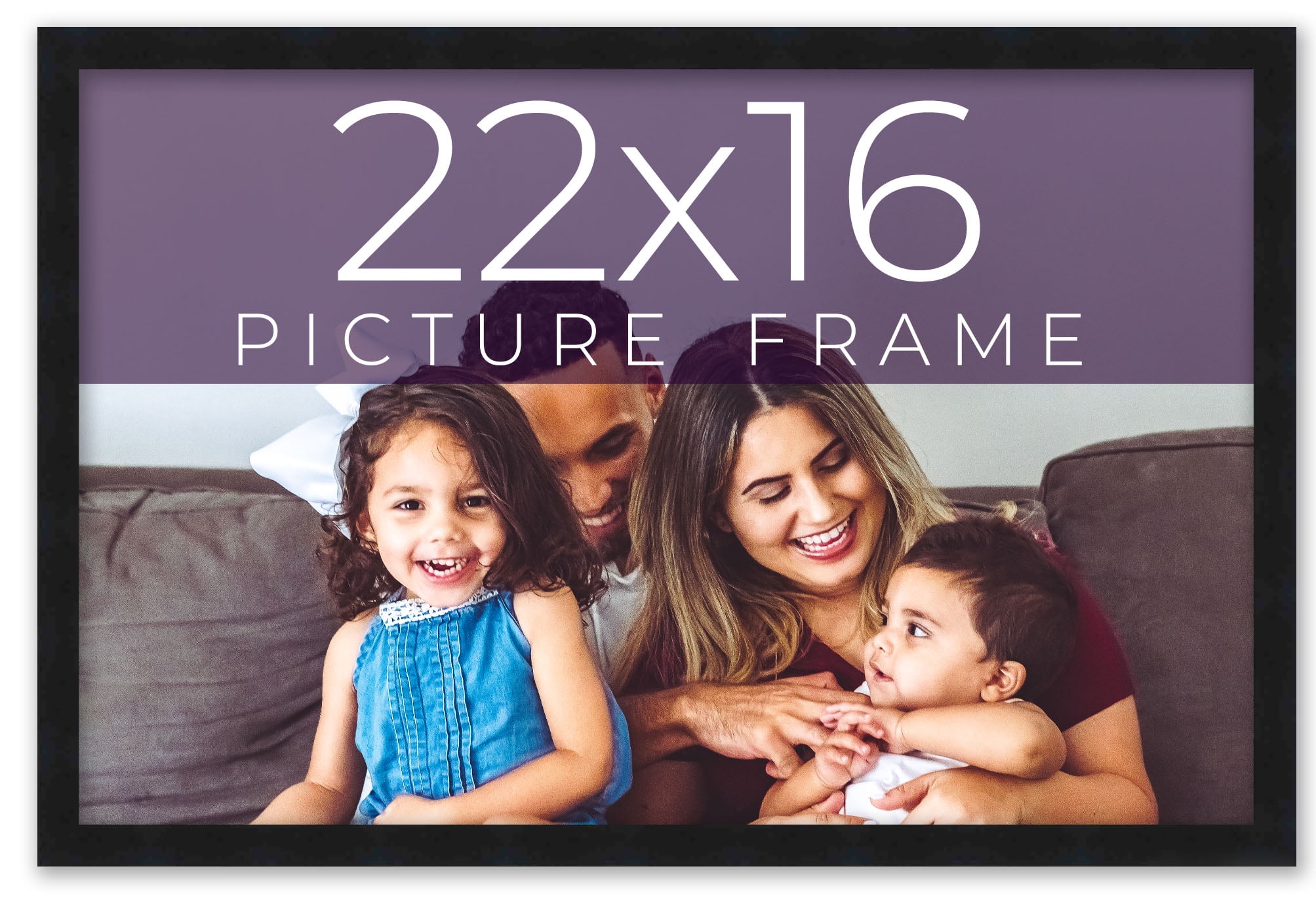 22x16 Frame Black Real Wood Picture Frame Width 0.75 inches | Interior ...