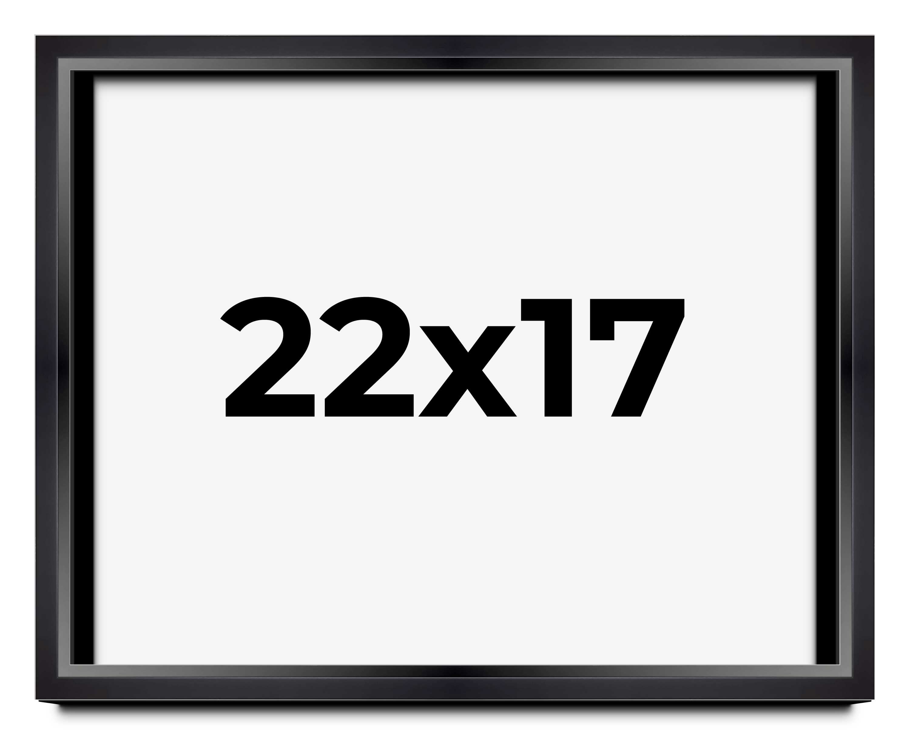 22x17 Black Shadowbox Frame - Interior Size 22x17 by 1.5 Inches - Made ...