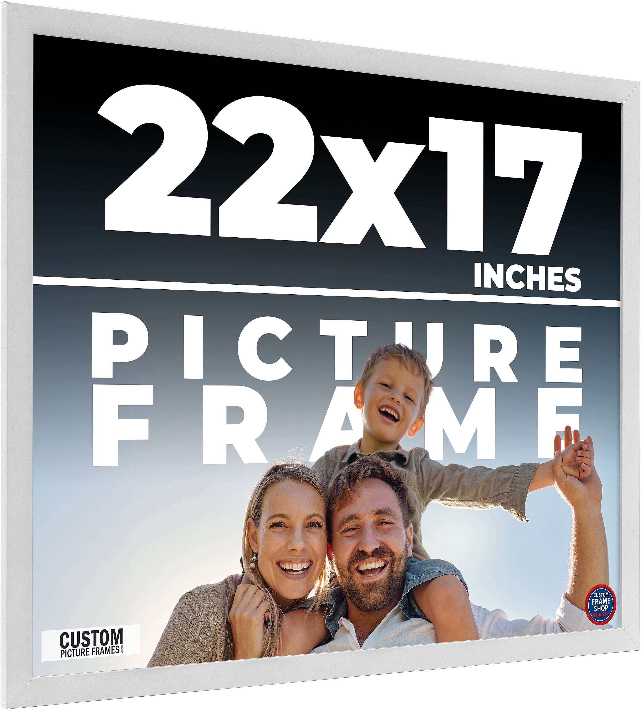 22x17 Frame White Real Wood Picture Frame Width 0.75 inches | Interior ...