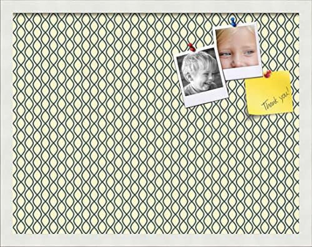 22x17 inch cork bulletin board. this decorative framed pin board comes ...