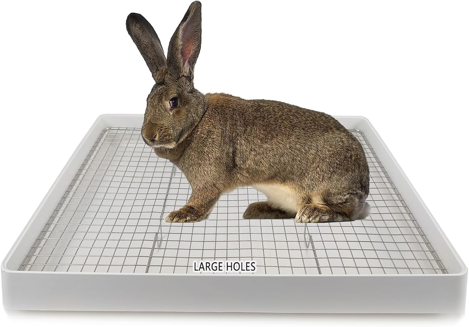 22x18 Super Large Rabbit Litter Box with 2 Grates (Metal & Plastic ...