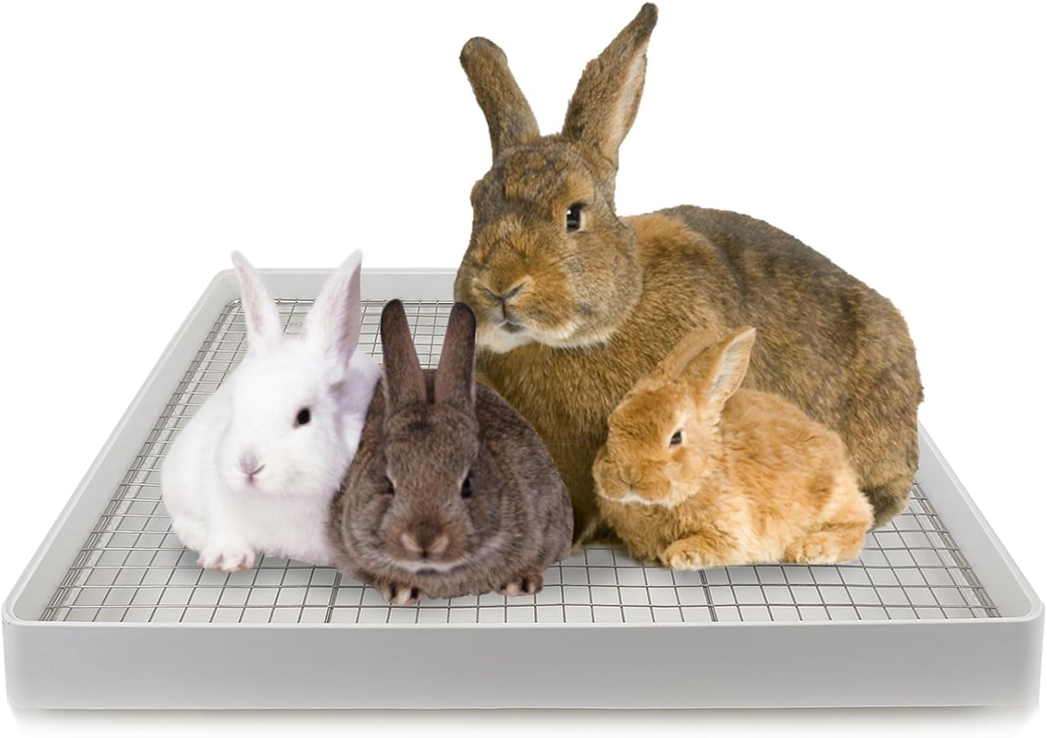 Extra Large Rabbit Litter Box with Grid 22x18in Bunny Litter Tray for ...