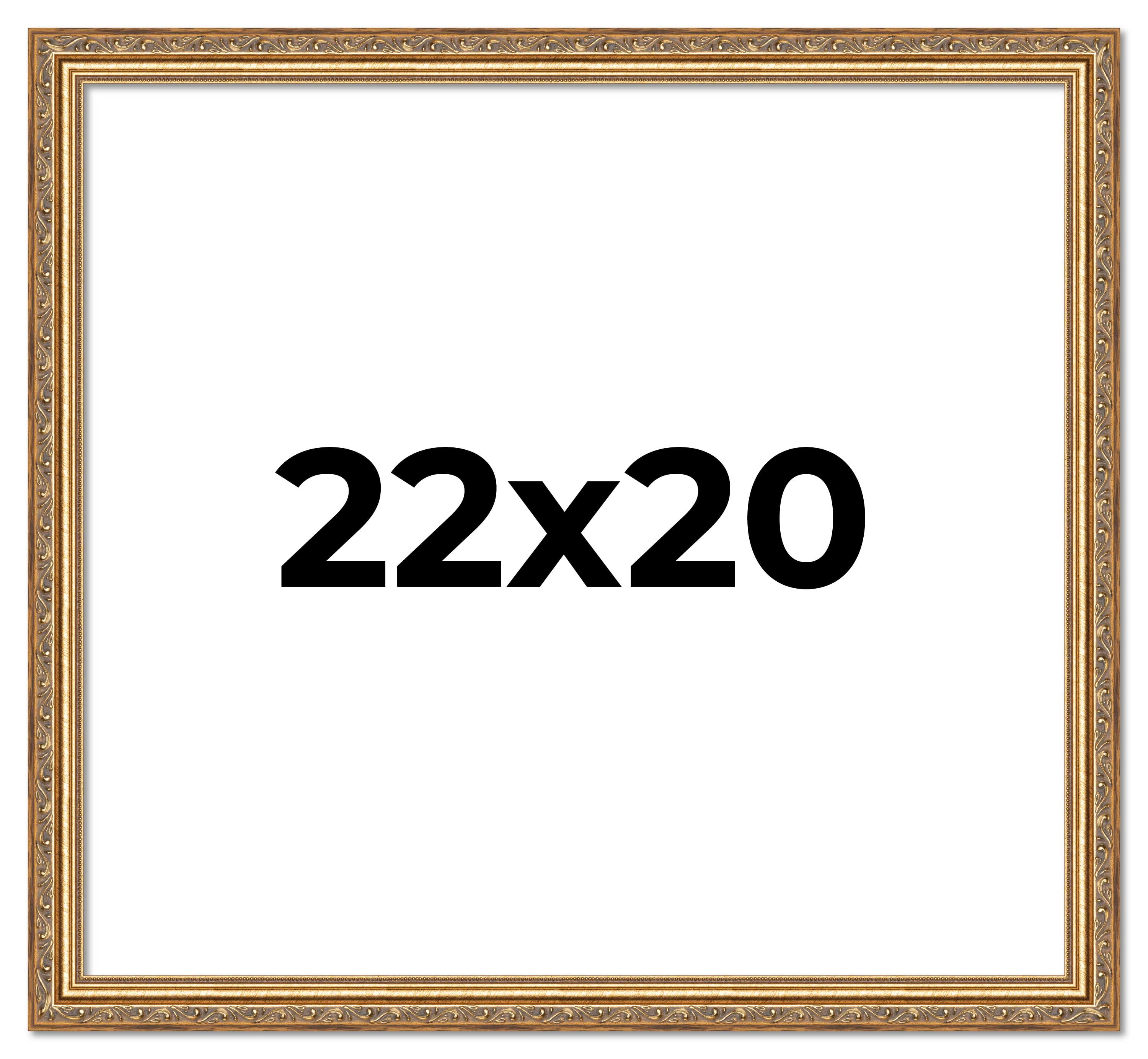 22x20 Frame Gold Solid Wood Picture Frame Width 1.25 Inches | Interior ...
