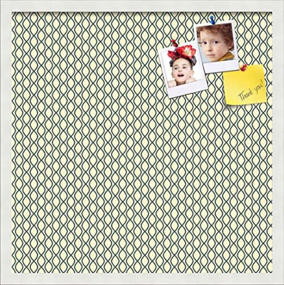 22x22 inch cork bulletin board. this decorative framed pin board comes ...