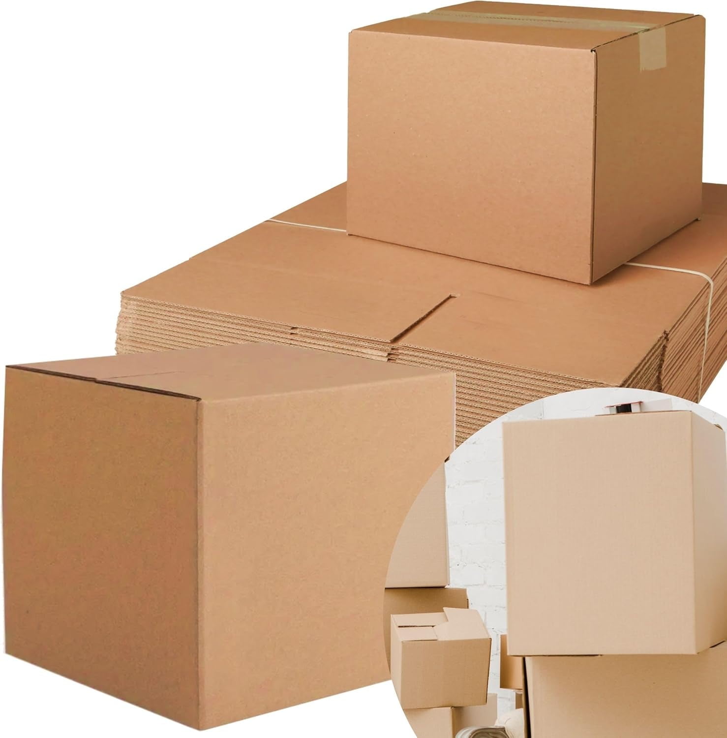 22x22x22 Moving & Shipping Boxes, Extra Strength, Heavy-Duty Corrugated ...