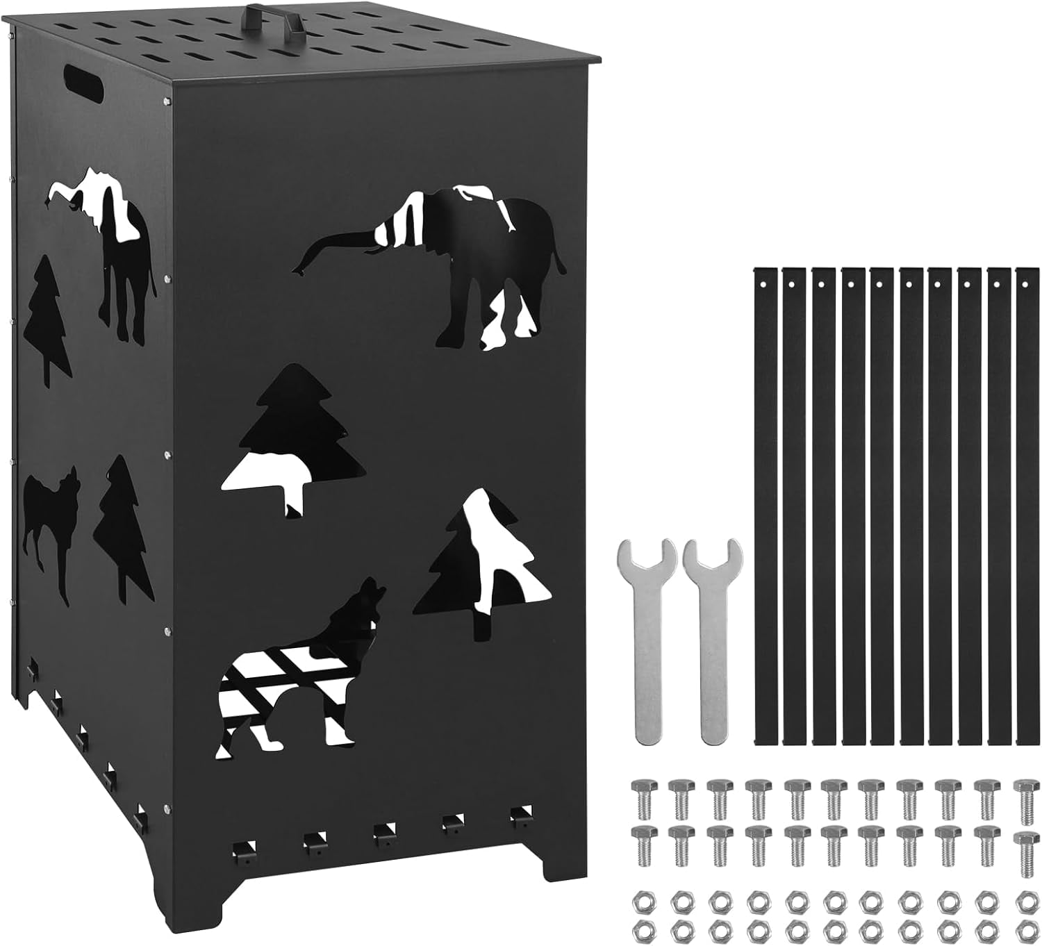 22x22x45 Inch Burn Cage Carbon Steel Burn Drum Garden Waste Cage ...