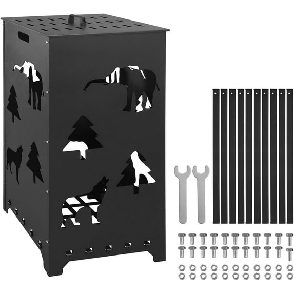 22x22x45 Inch Burn Cage Carbon Steel Burn Drum Garden Waste Cage ...