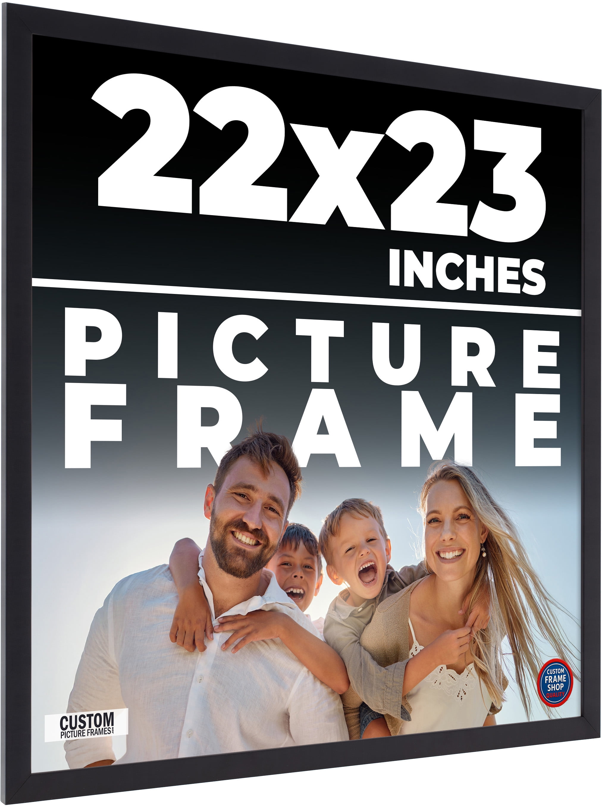 22x23 Frame Black Real Wood Picture Frame Width 0.75 inches | Interior ...