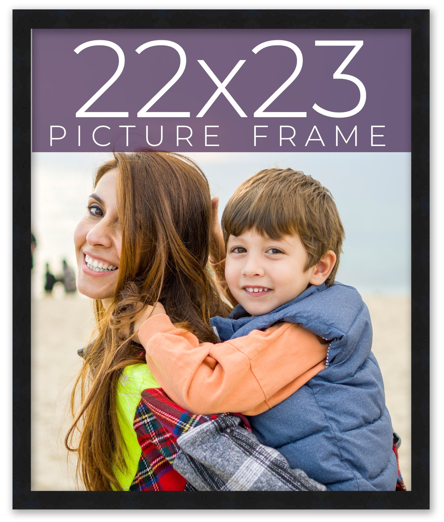 22x23 Frame Black Real Wood Picture Frame Width 0.75 inches | Interior ...