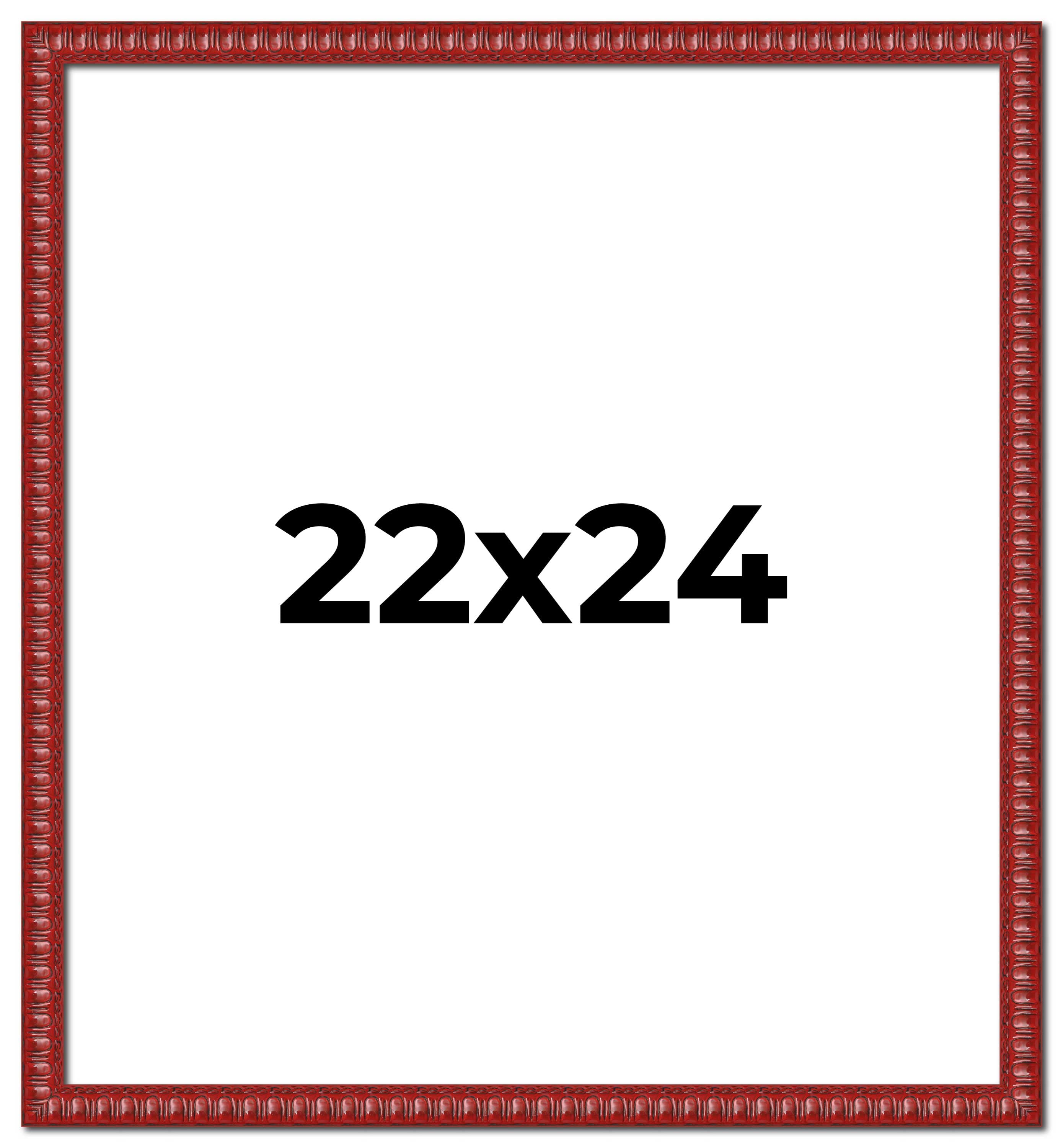 22x24 Frame Red Solid Wood Picture Frame Width 1 Inches | Interior ...