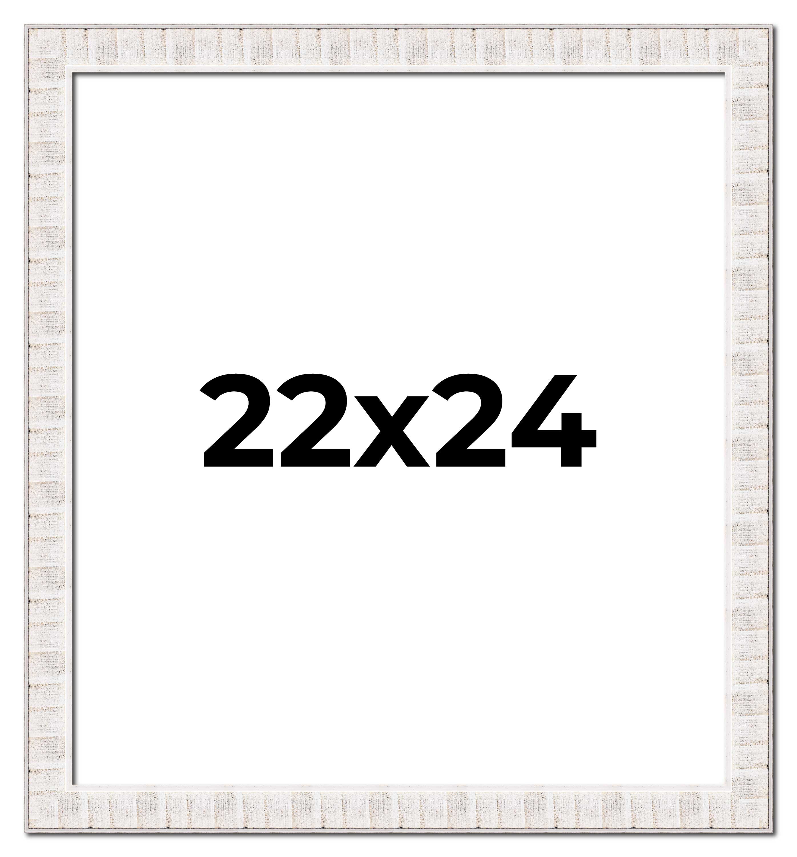 22x24 Frame White Sonoma Rustic Wood Picture Frame | 1.5 Inch Moulding ...
