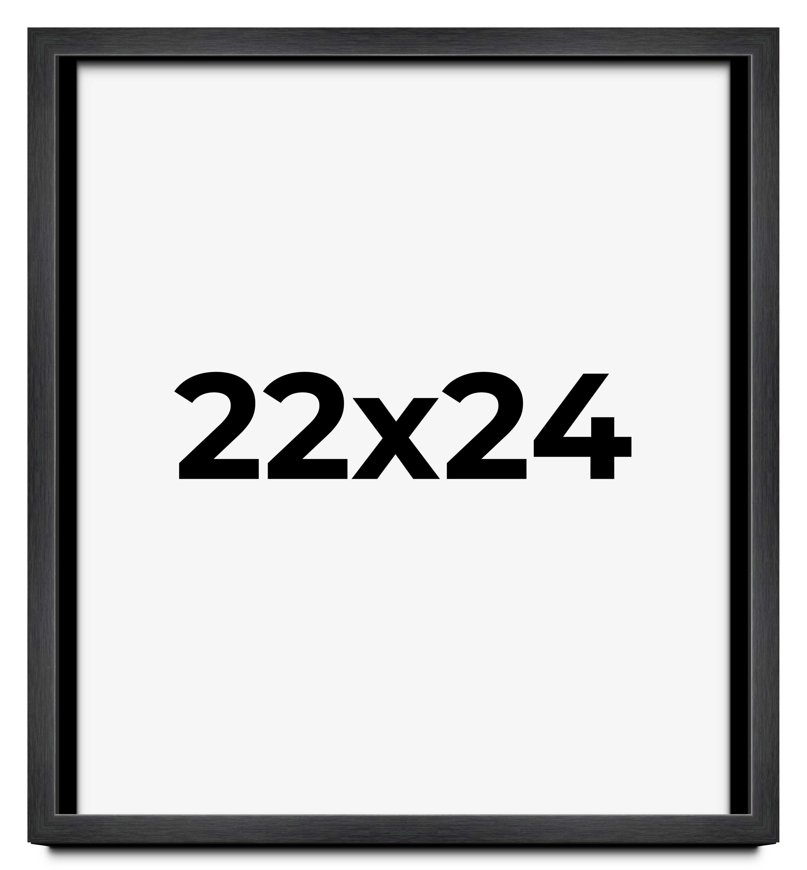 22x24 Shadow Box Frame Grey Charcoal Black | 0.875 Inches Deep | Solid ...