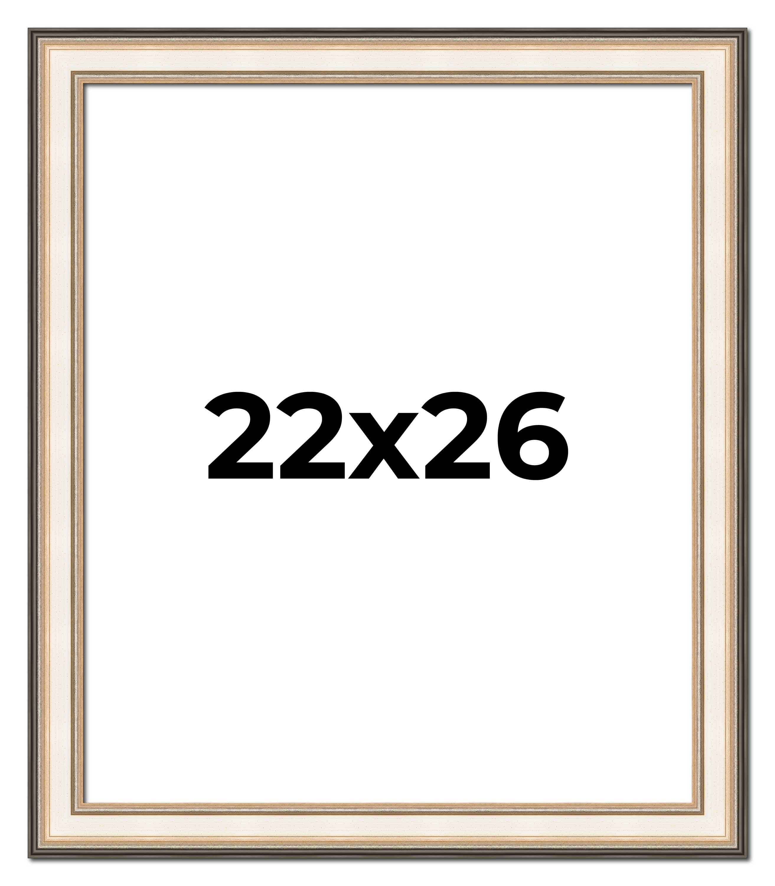 22x26 Frame Gold Silver Plein Aire 2" Inch Wide Moulding Solid Wood ...