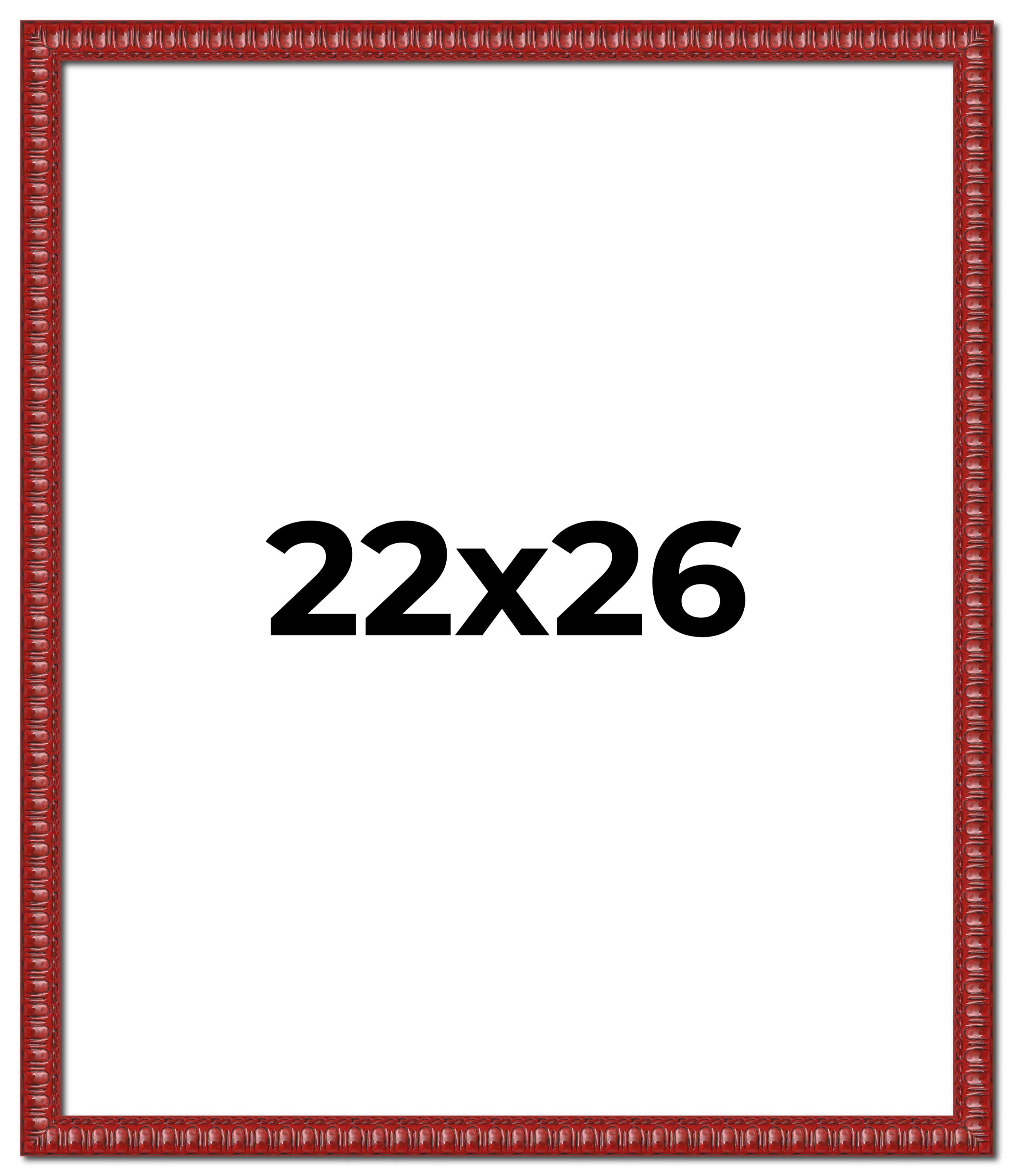 22x26 Frame Red Solid Wood Picture Frame Width 1 Inches | Interior ...
