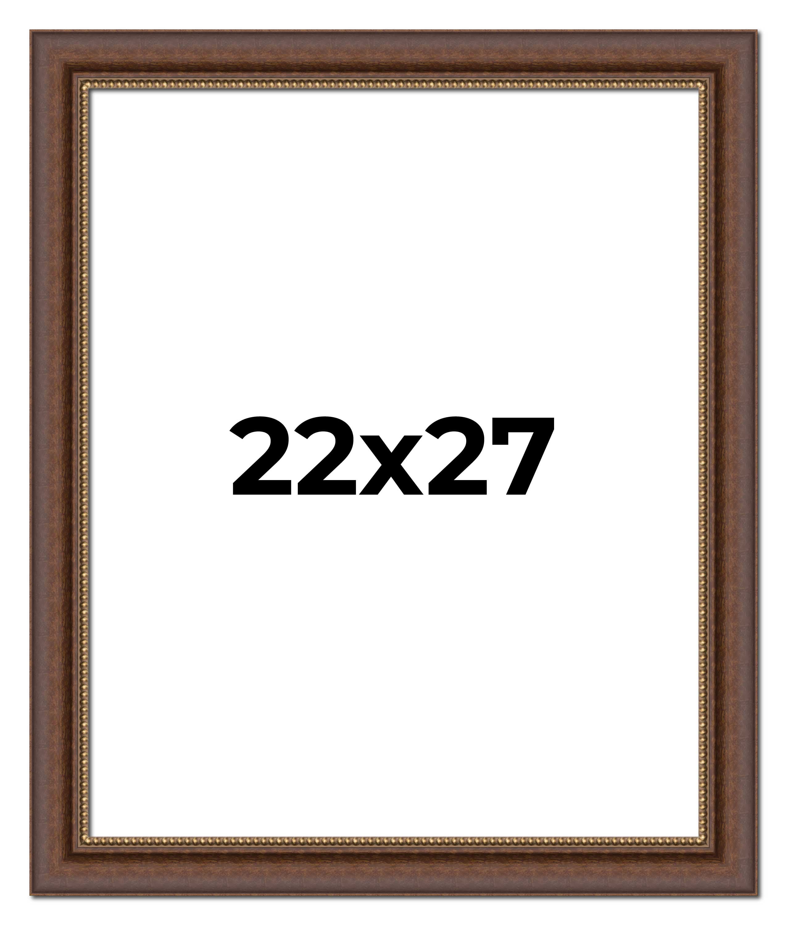 22x27 Copper and Brown Real Wood Picture Frame Width 2 inches ...
