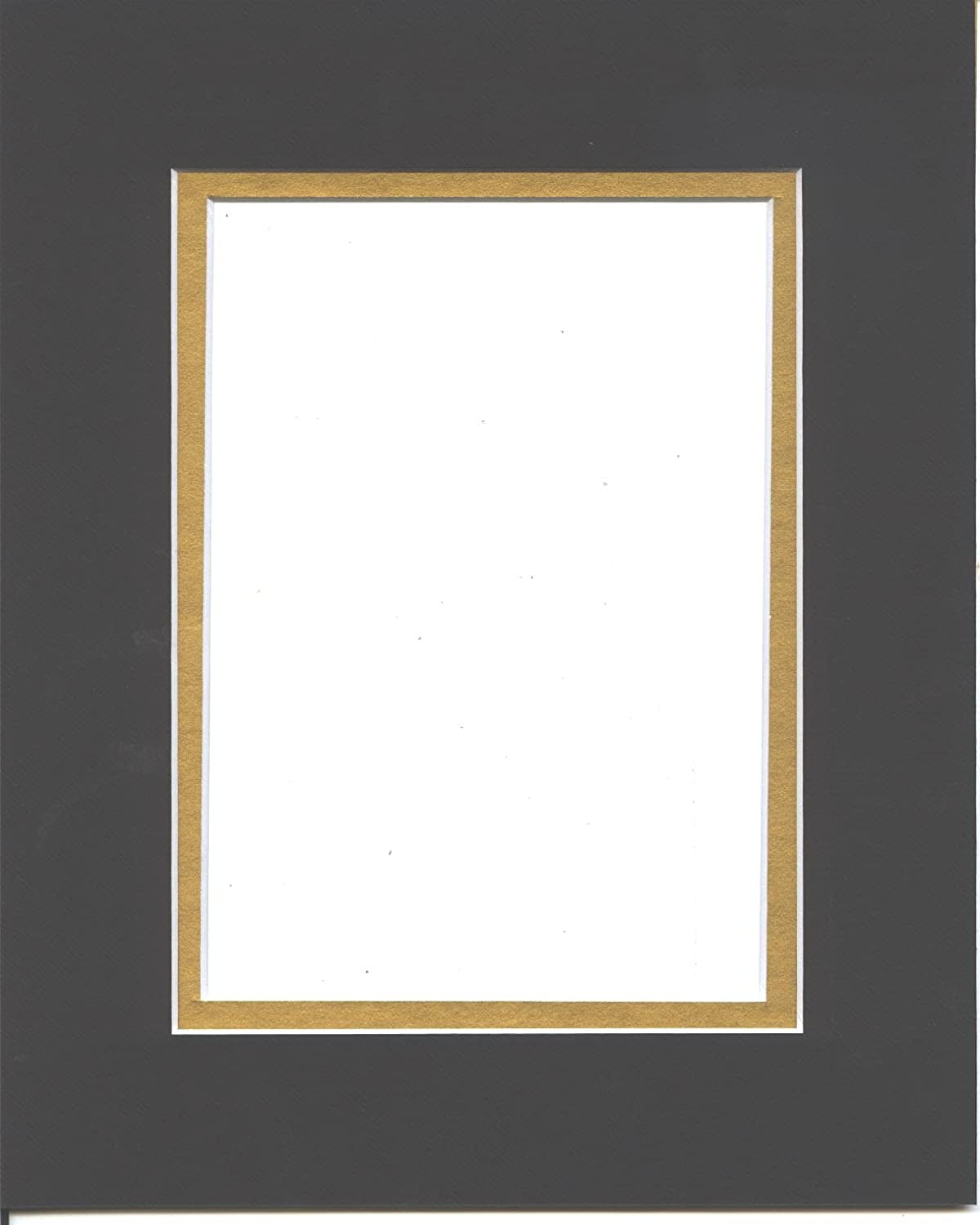22x28 Black & Gold Double Picture Mats or Photography Matting Bevel Cut ...