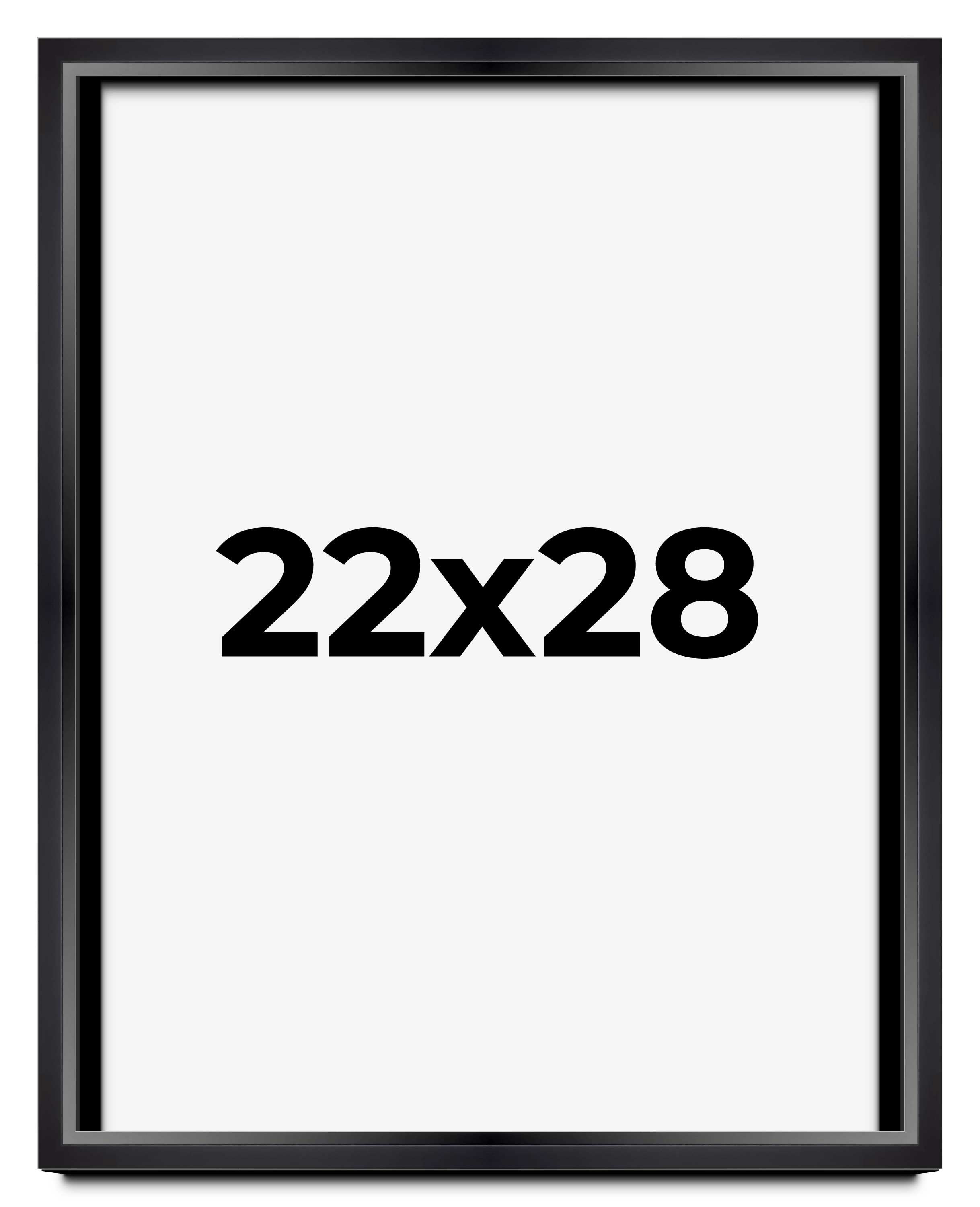 22x28 Black Shadowbox Frame - Interior Size 22x28 by 1.5 Inches - Made ...