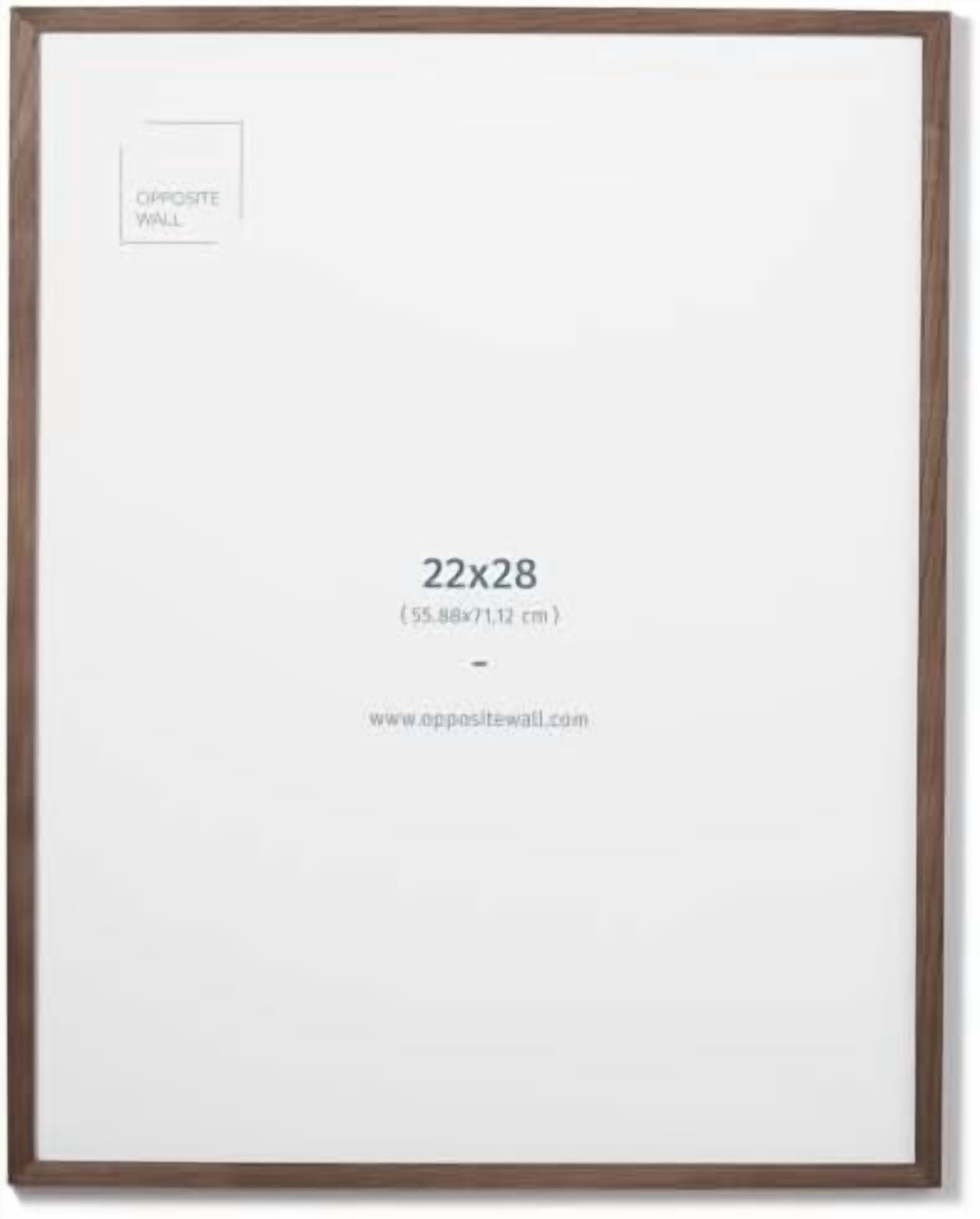 - 22x28 in - Dark Solid Oak Wood Picture Frame - Lightweight, Versatile ...