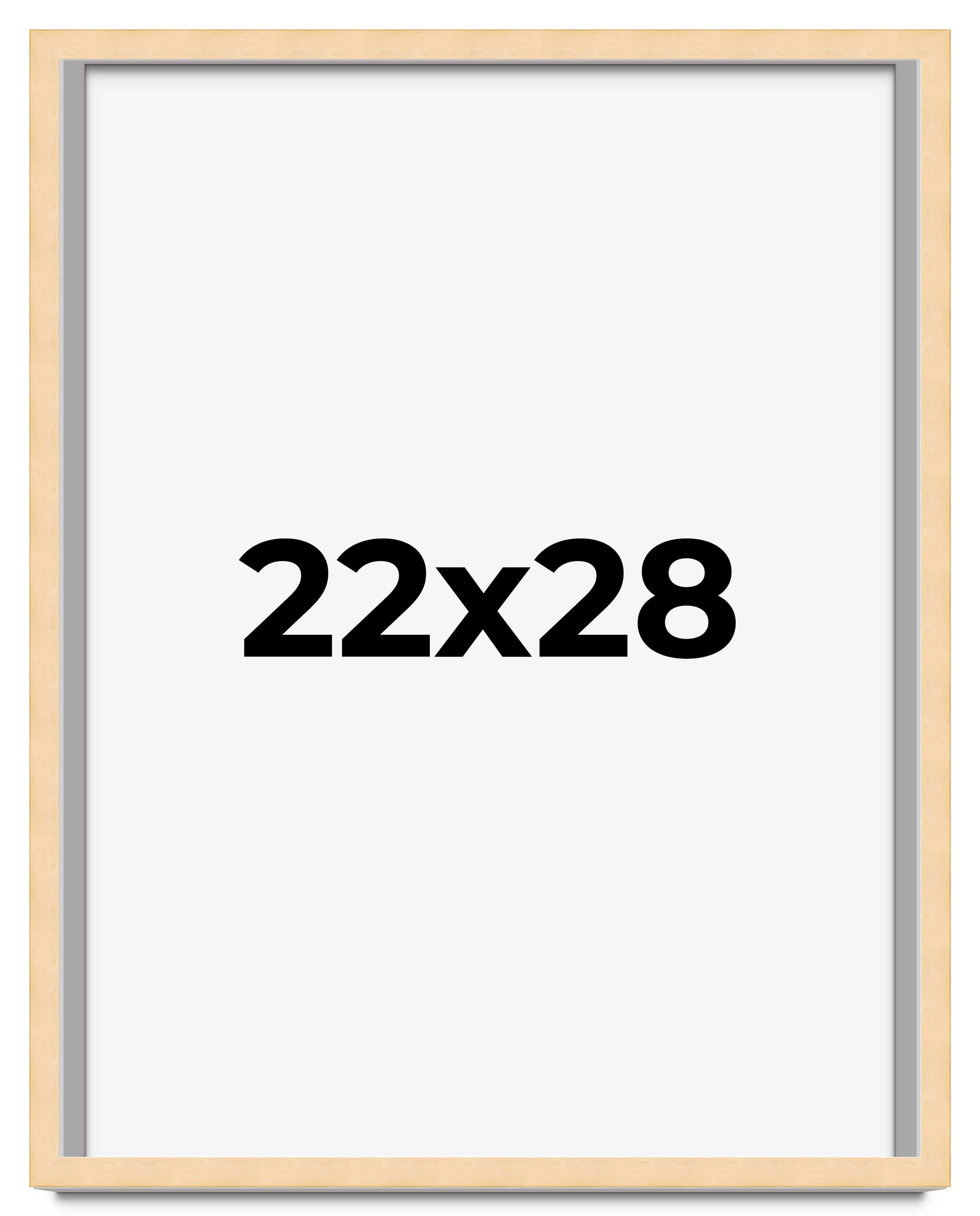 22x28 Frame Beige Real Wood Picture Frame Width 0.75 inches | Interior ...