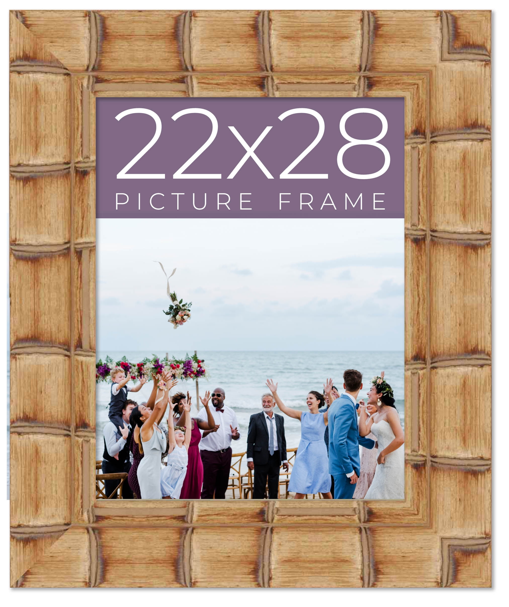 22x28 Frame Beige Real Wood Picture Frame Width 3 inches | Interior ...