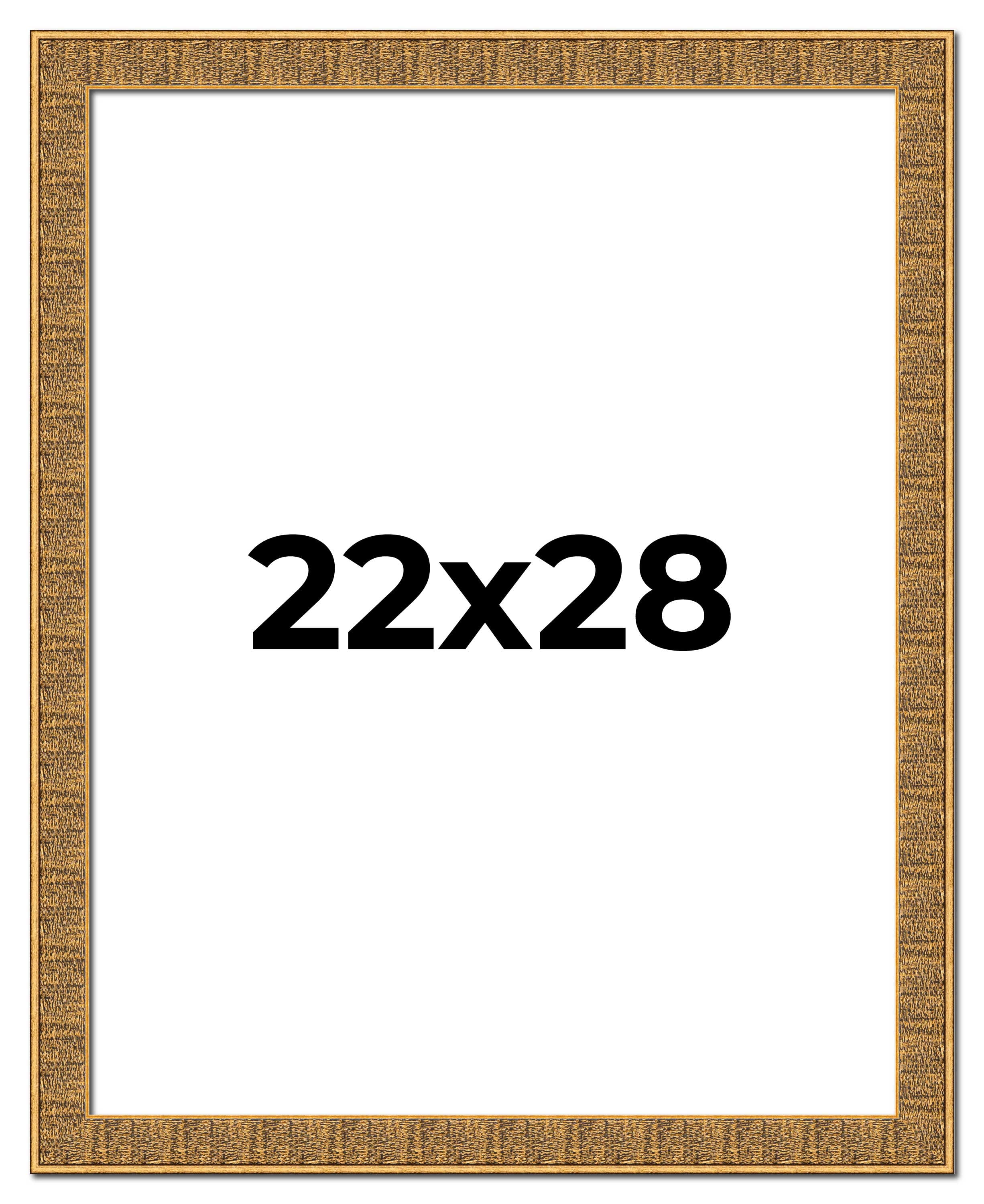22x28 Frame Black and Gold Distressed Solid Wood Sonoma Picture Frame ...