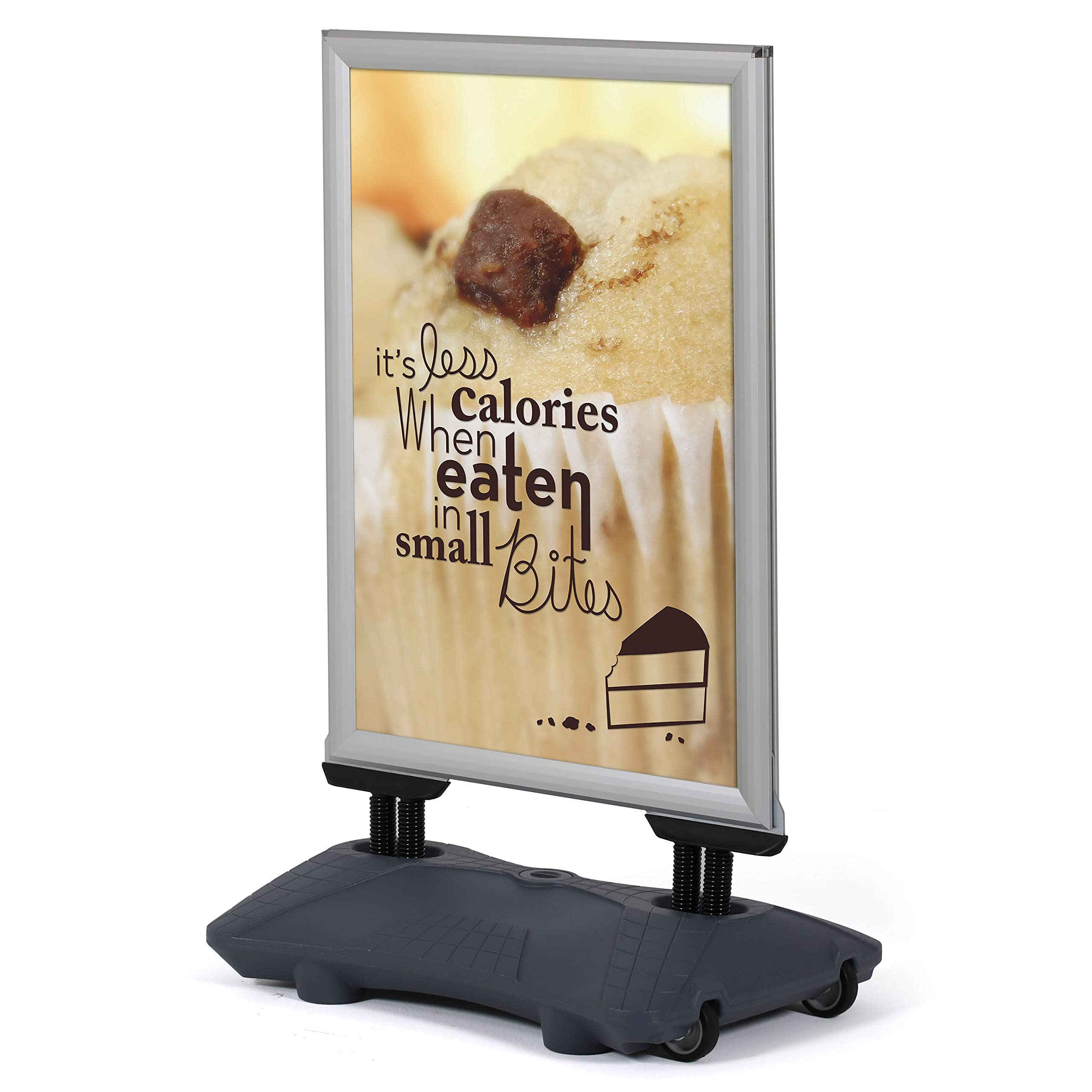 22x28 Inch Sidewalk Sign Holder by WindPro, Weatherproof Aluminum Frame ...