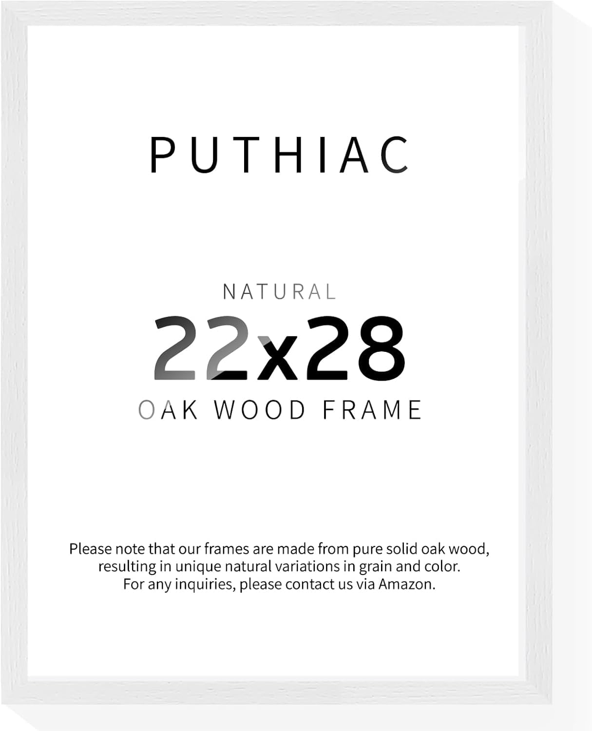 22x28 Picture Frames for Wall - Minimalist 22x28 Oak Wood Frames, 22 ...