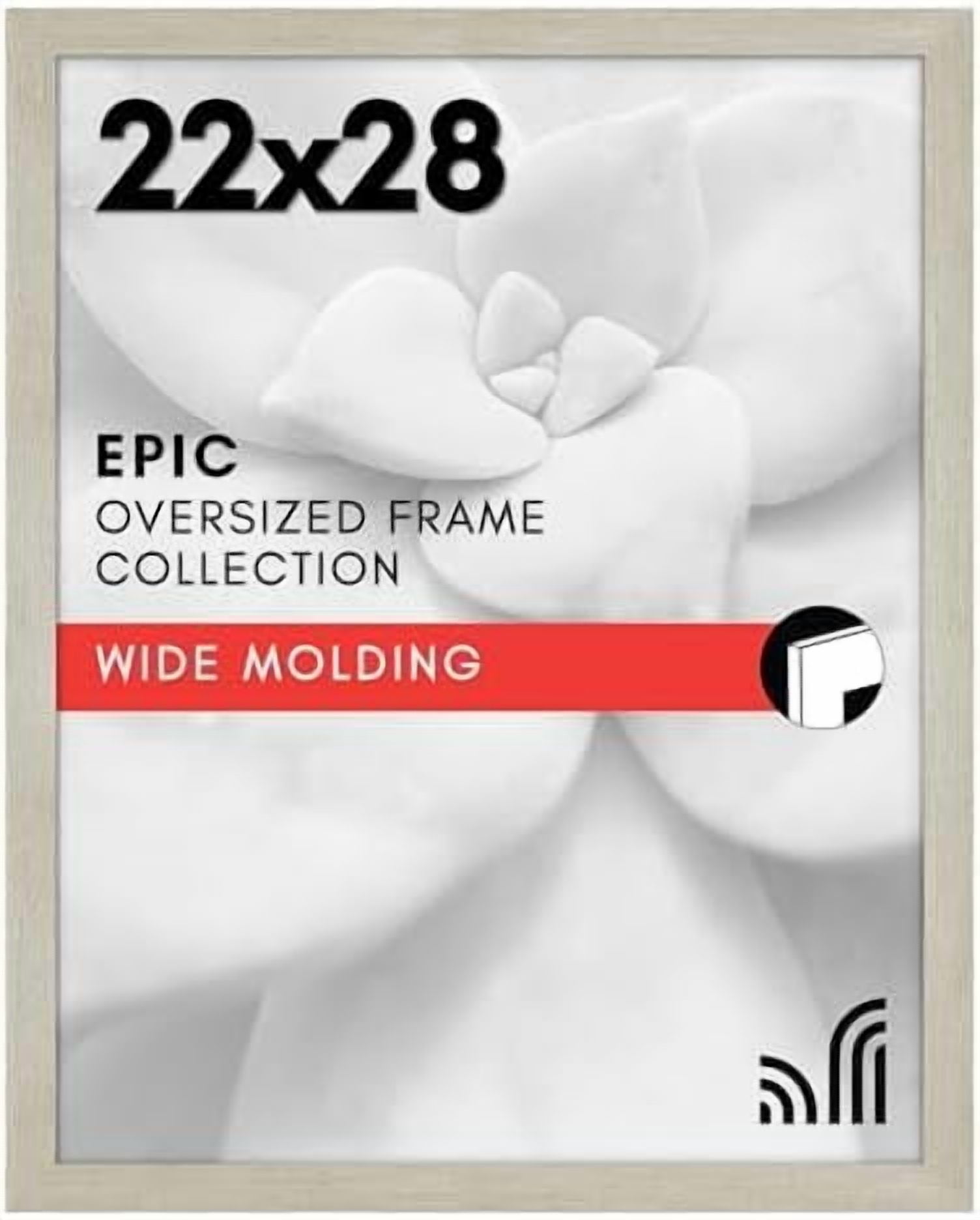 22x28 Poster Frame with Polished Plexiglass - Wide Picture Frames Made ...