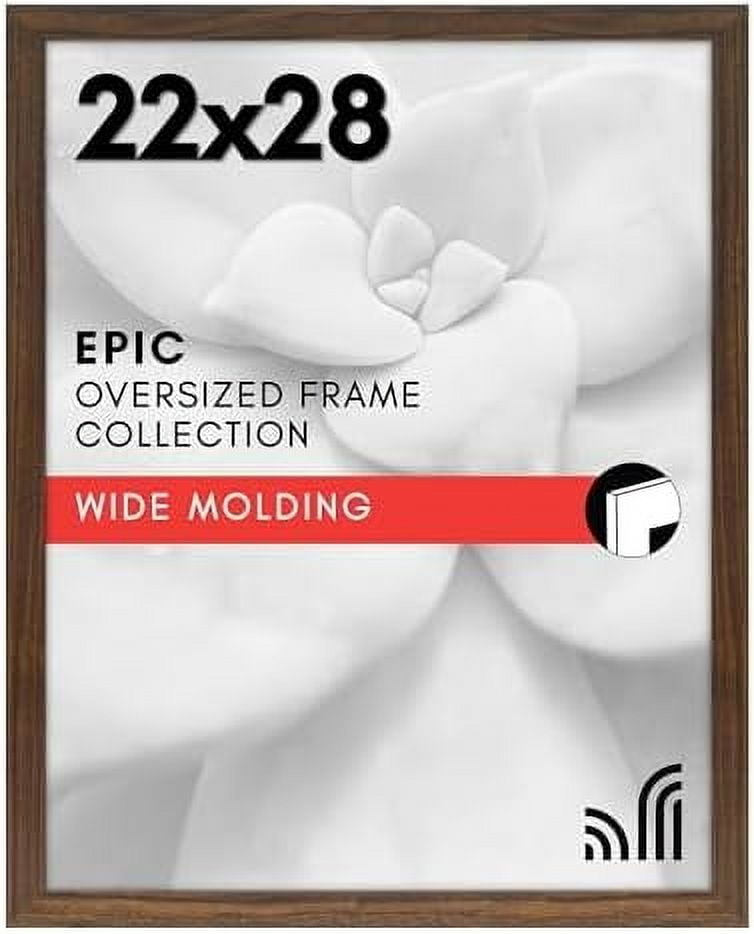 22x28 Poster Frame with Polished Plexiglass - Wide Picture Frames Made ...