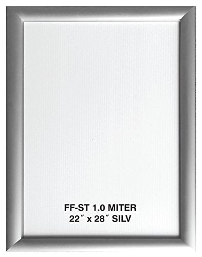 22x28 Silver Aluminum Snap Frame 1.0" Profile, Wall Mounted - Walmart.com