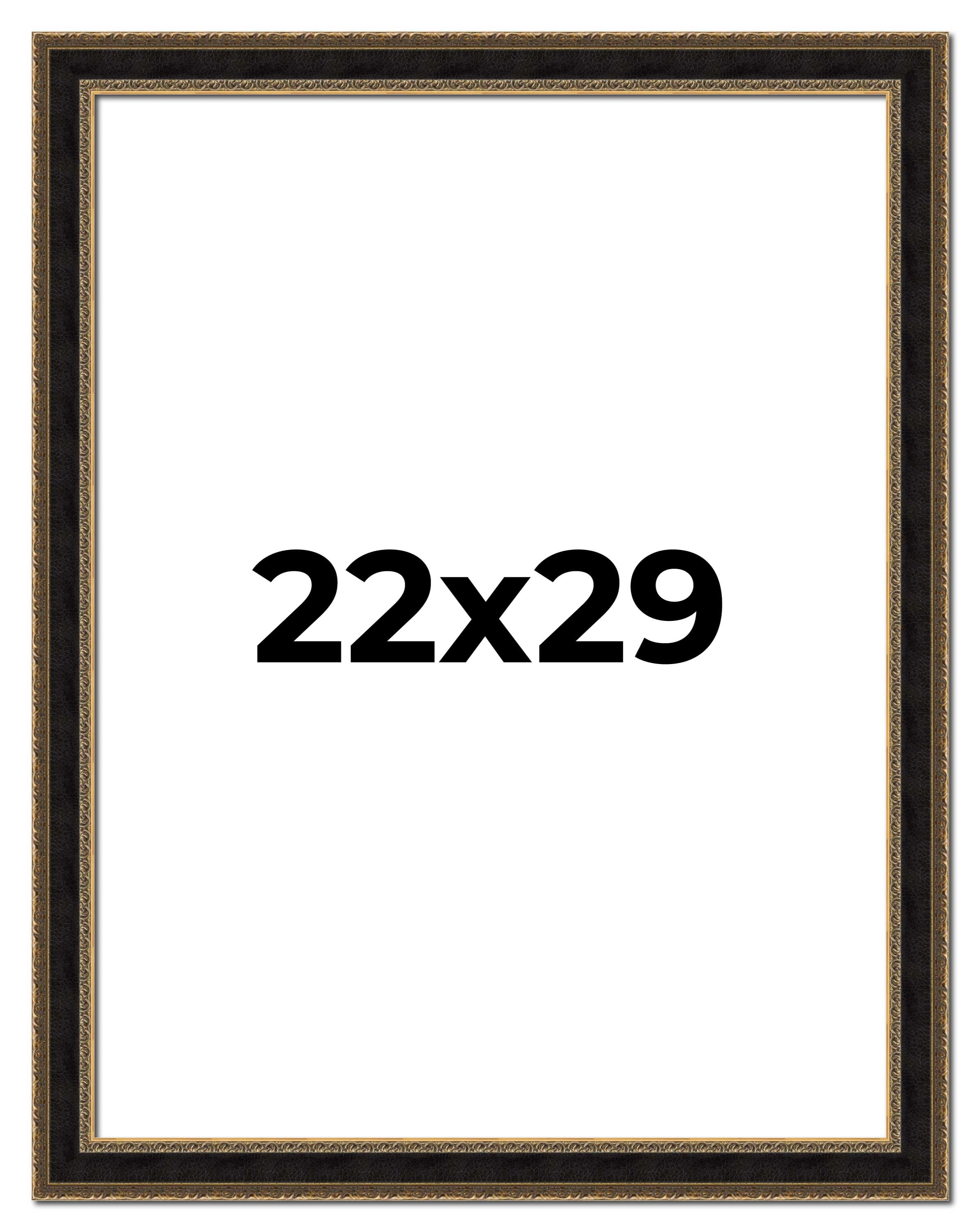 22x29 Frame Gold Antique Vintage Sold Wood Picture Frame | 1.75 Inch ...