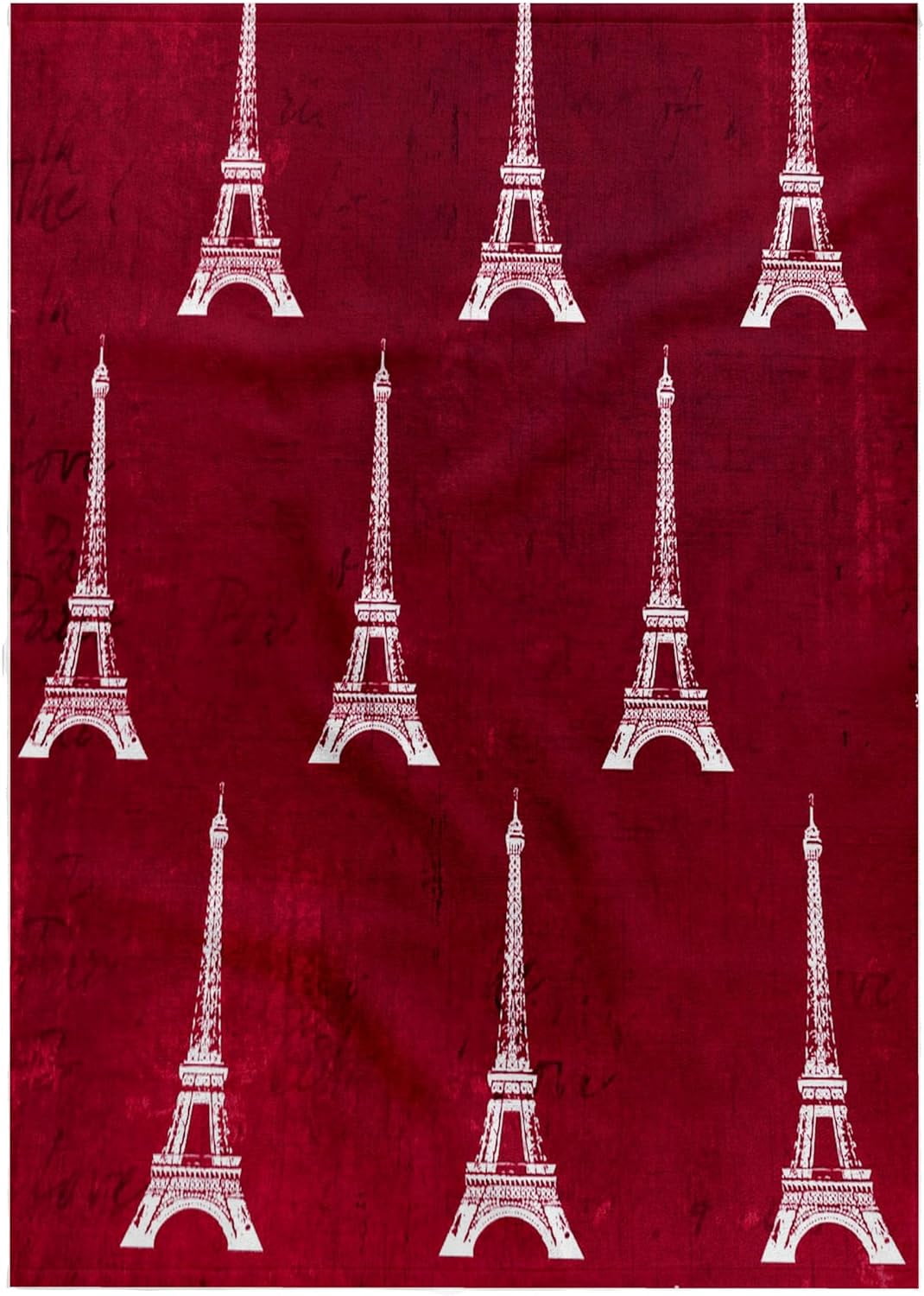 22x30 Bath Hand Pool Towel - Red Eiffel Towers Decorative - Walmart.com
