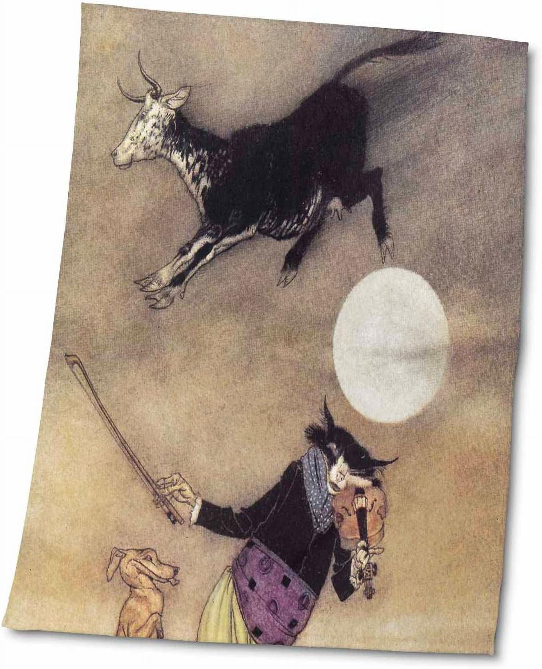 22x30 Bath Hand Pool Towel - The Cow Jumped Over The Moon Vintage PS Vintage - Walmart.com